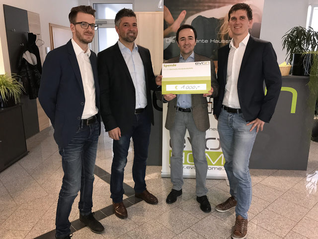 Die Gleisdorfer Firma evon spendete für die Steirische Kinderkrebshilfe ...