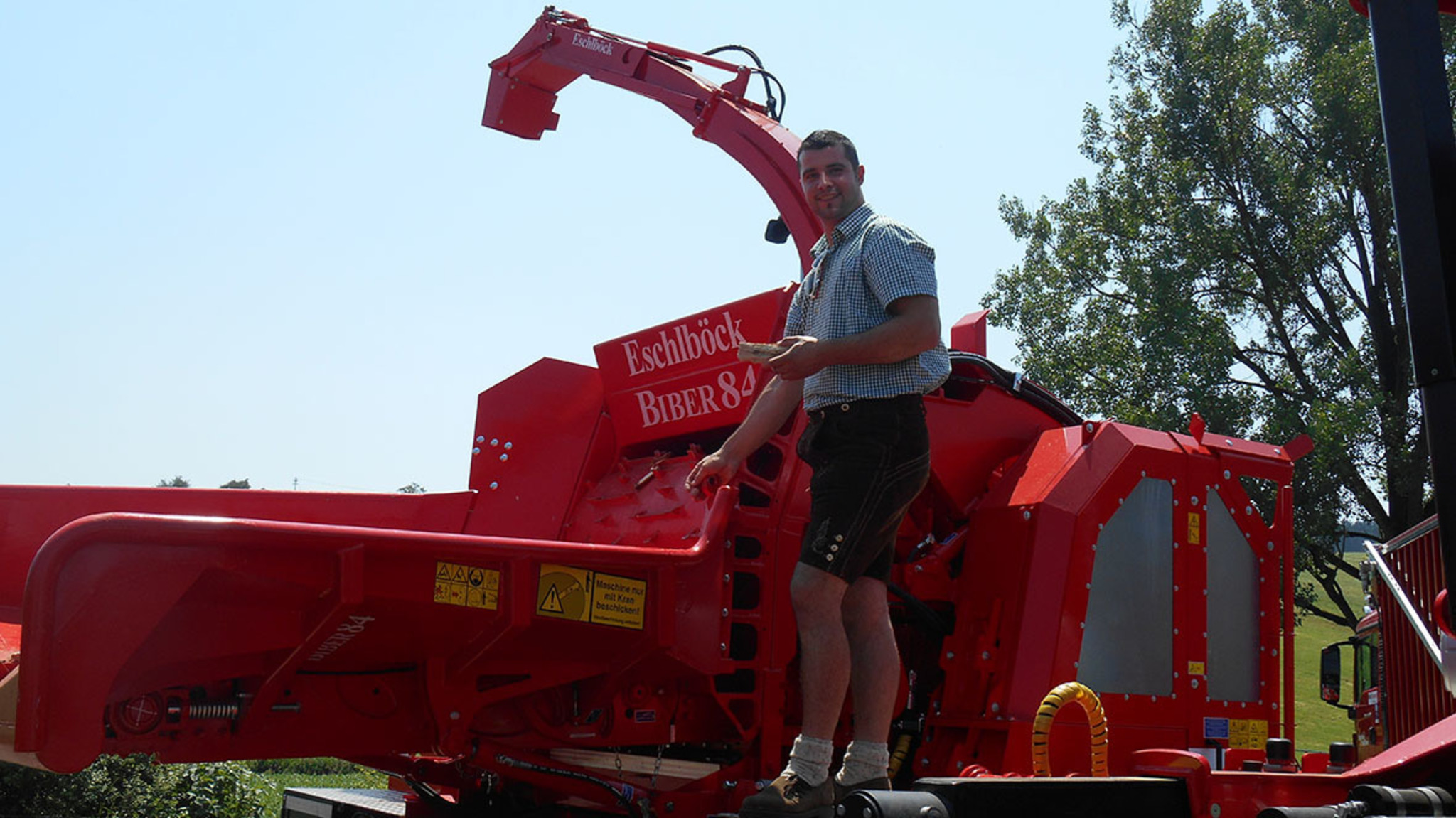 Richard Sackl ist als "der Hackgutprofi" kärntenweit im Einsatz - St. Veit