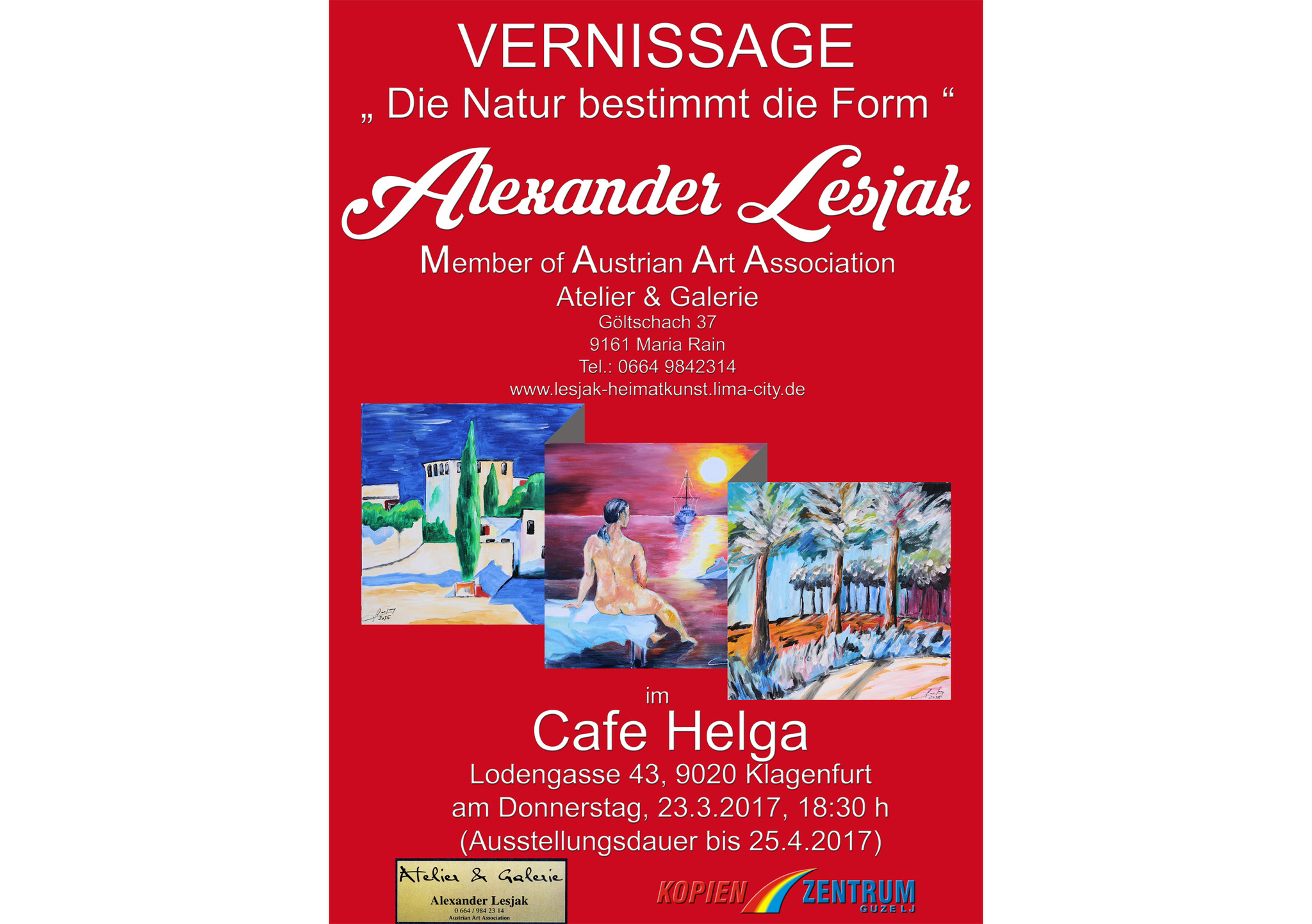 Vernissage im Cafe Helga - Klagenfurt