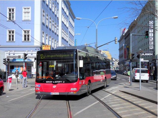 Bus 12A fährt jetzt bis 23.30 Uhr - Meidling