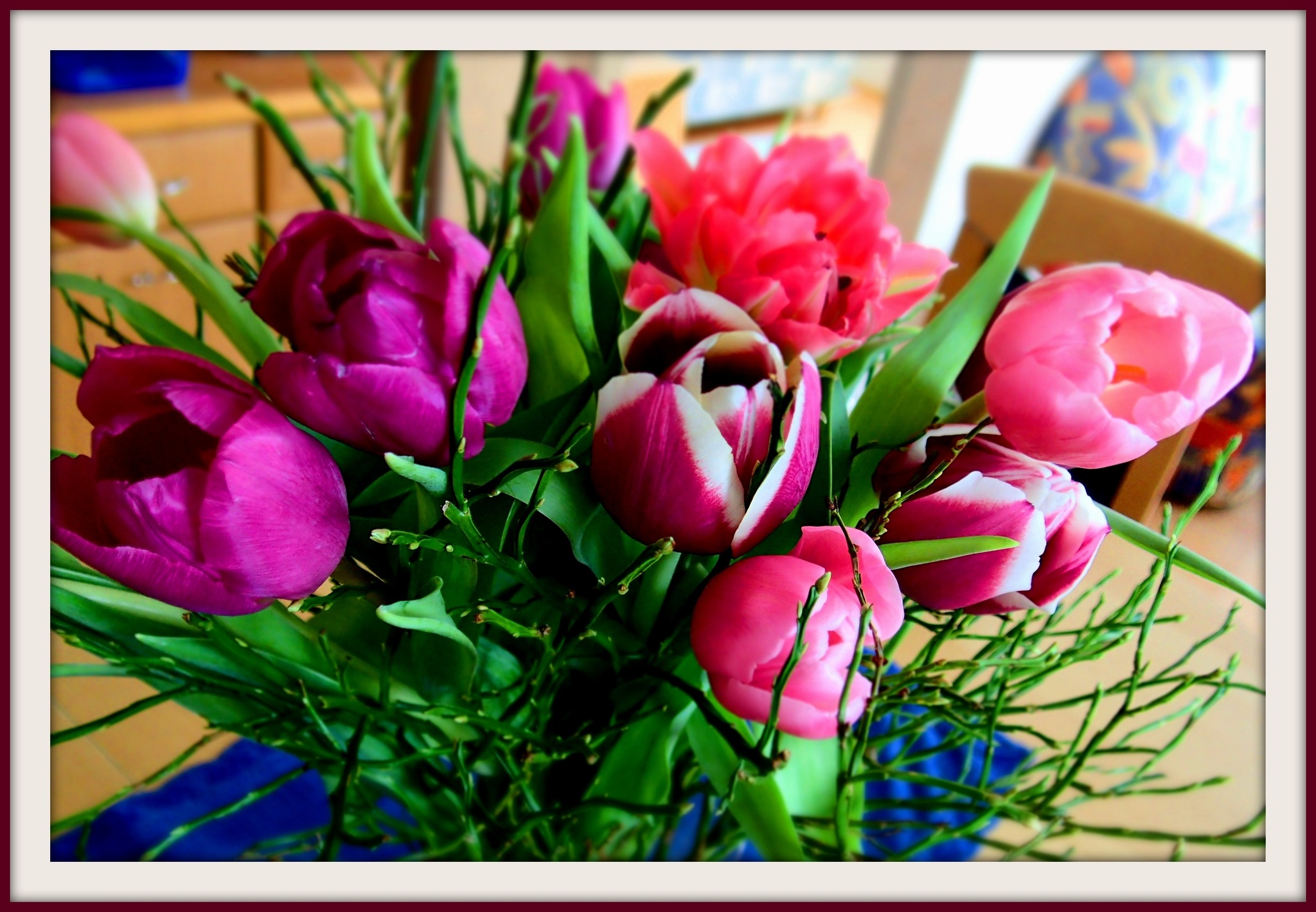 Ein Blumenstrauß aus Tulpen für Euch - Simmering