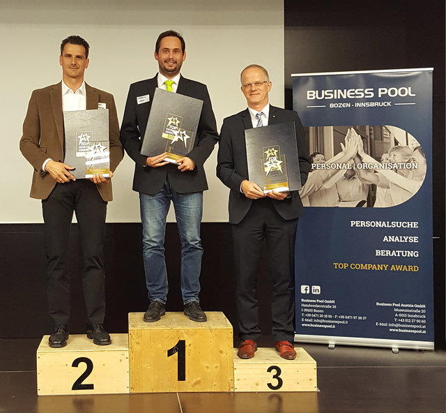exceet belegt ersten Platz beim Tiroler Top Company Award - Kufstein
