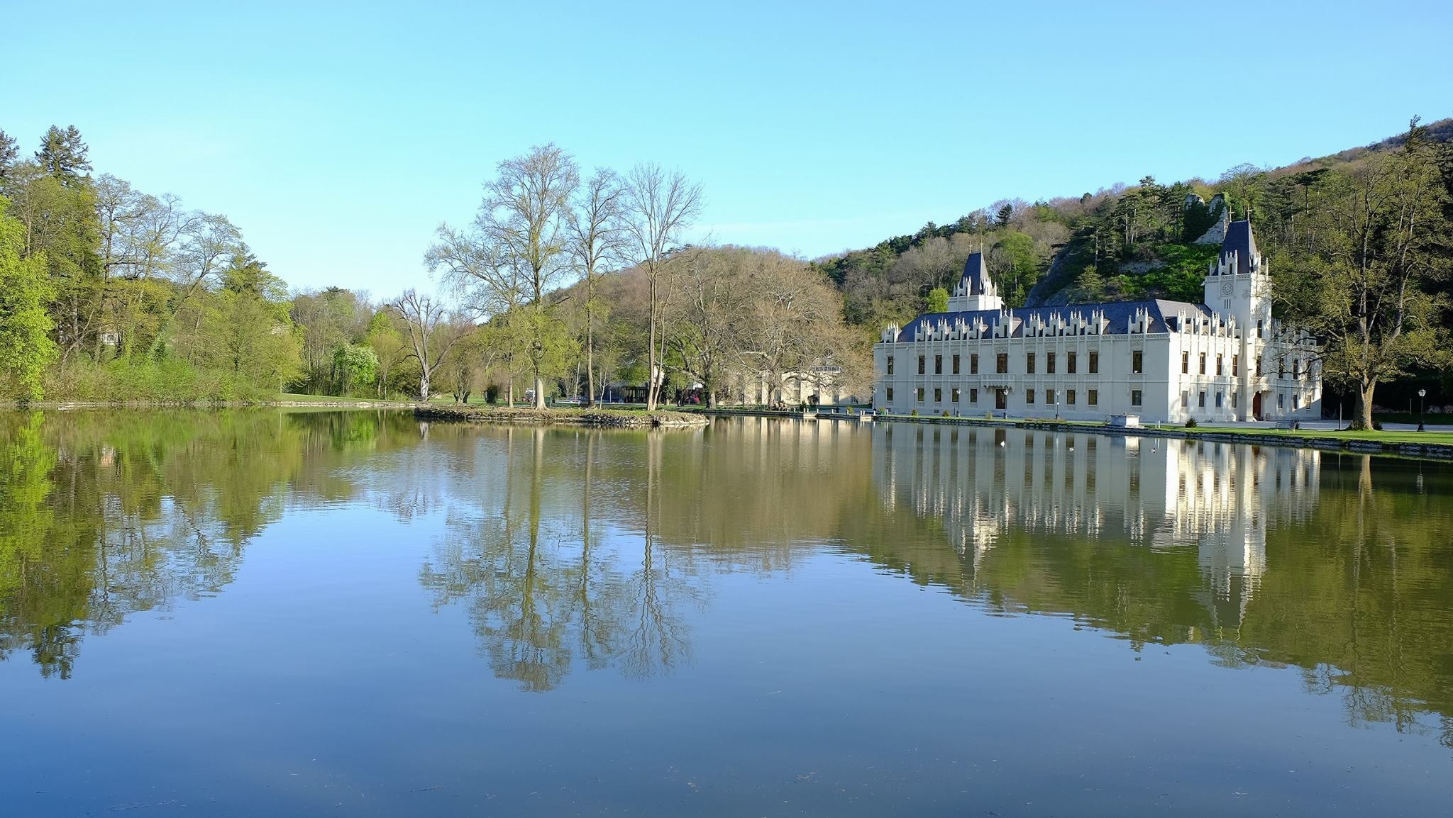 Morgendliche Stimmung Schloß Hernstein - Triestingtal