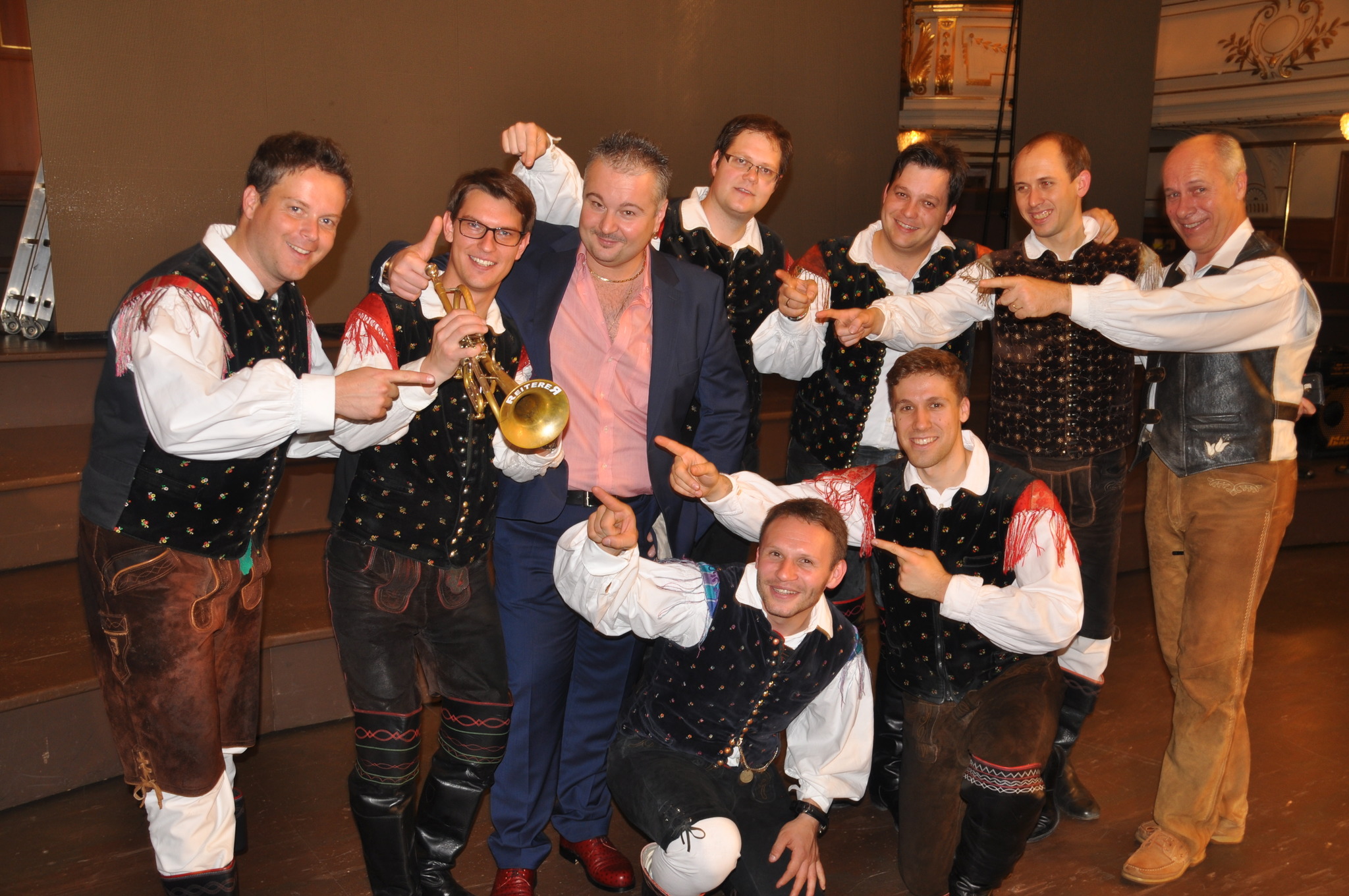 Rene Reiterer übergab Oberkrainer-Star die neue Trompete - Voitsberg