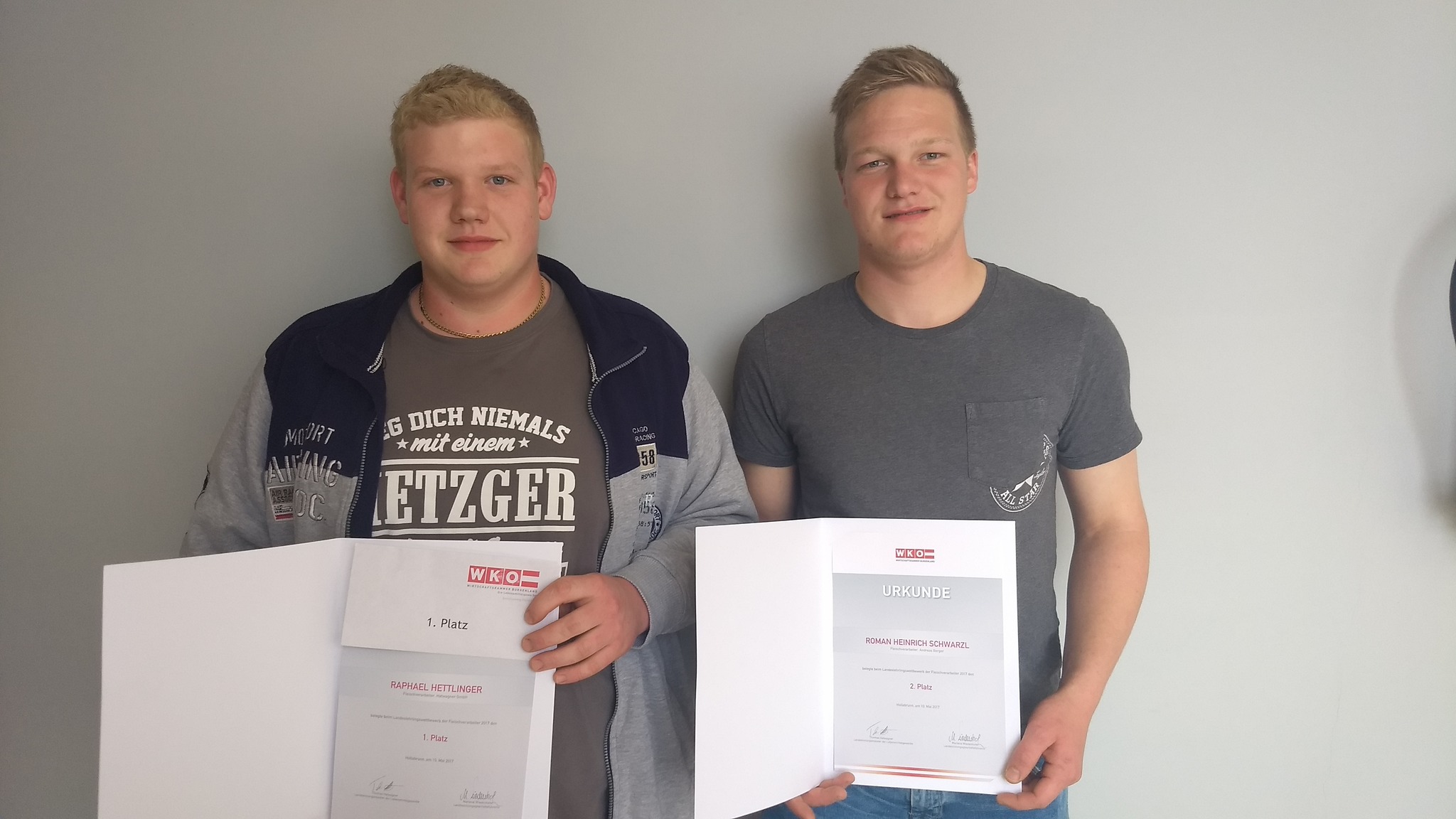 Raphael Hettlinger aus Hammerteich ist der beste Fleischerlehrling ...