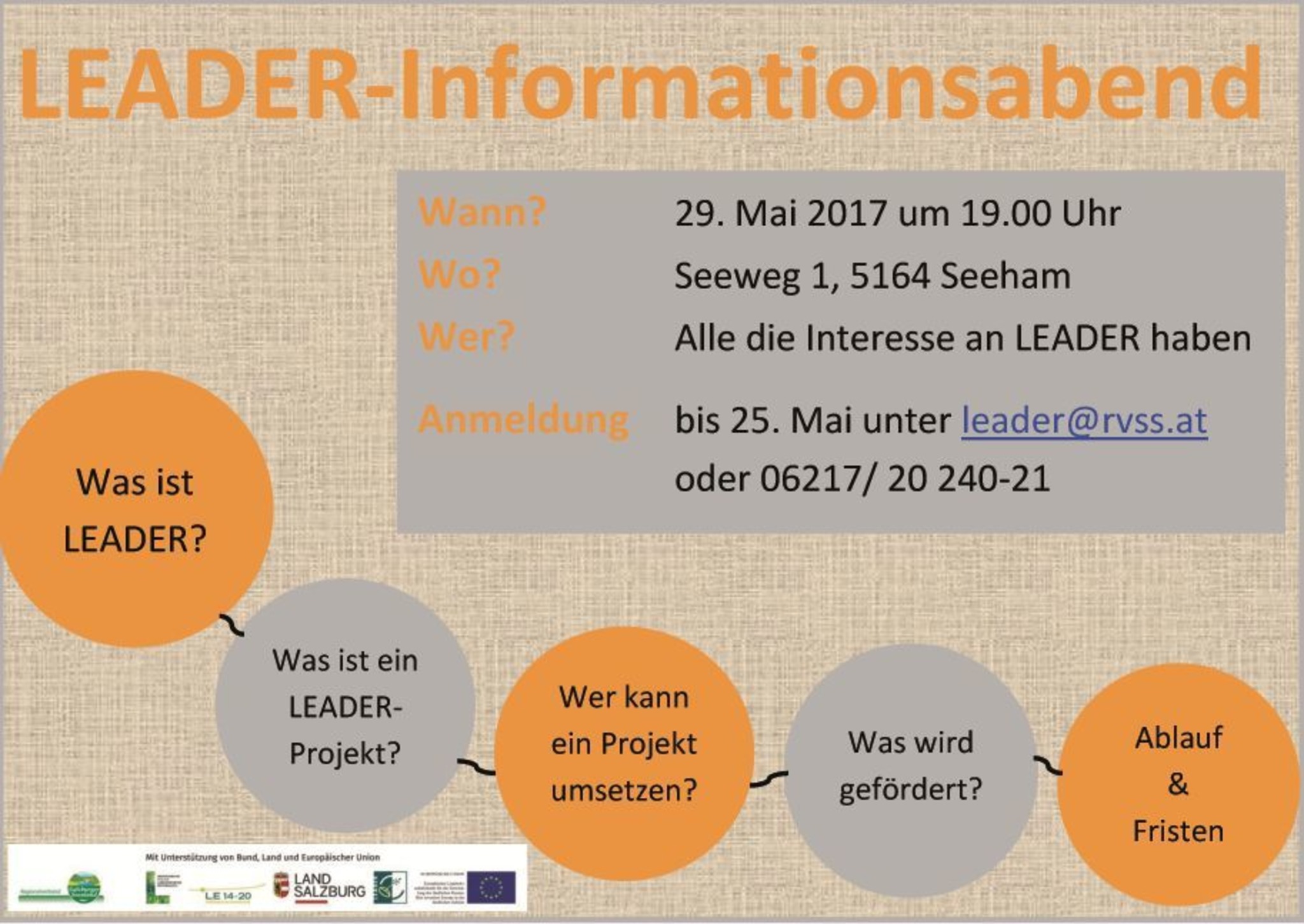 Ein LEADER-Projekt, was ist das genau? - Flachgau