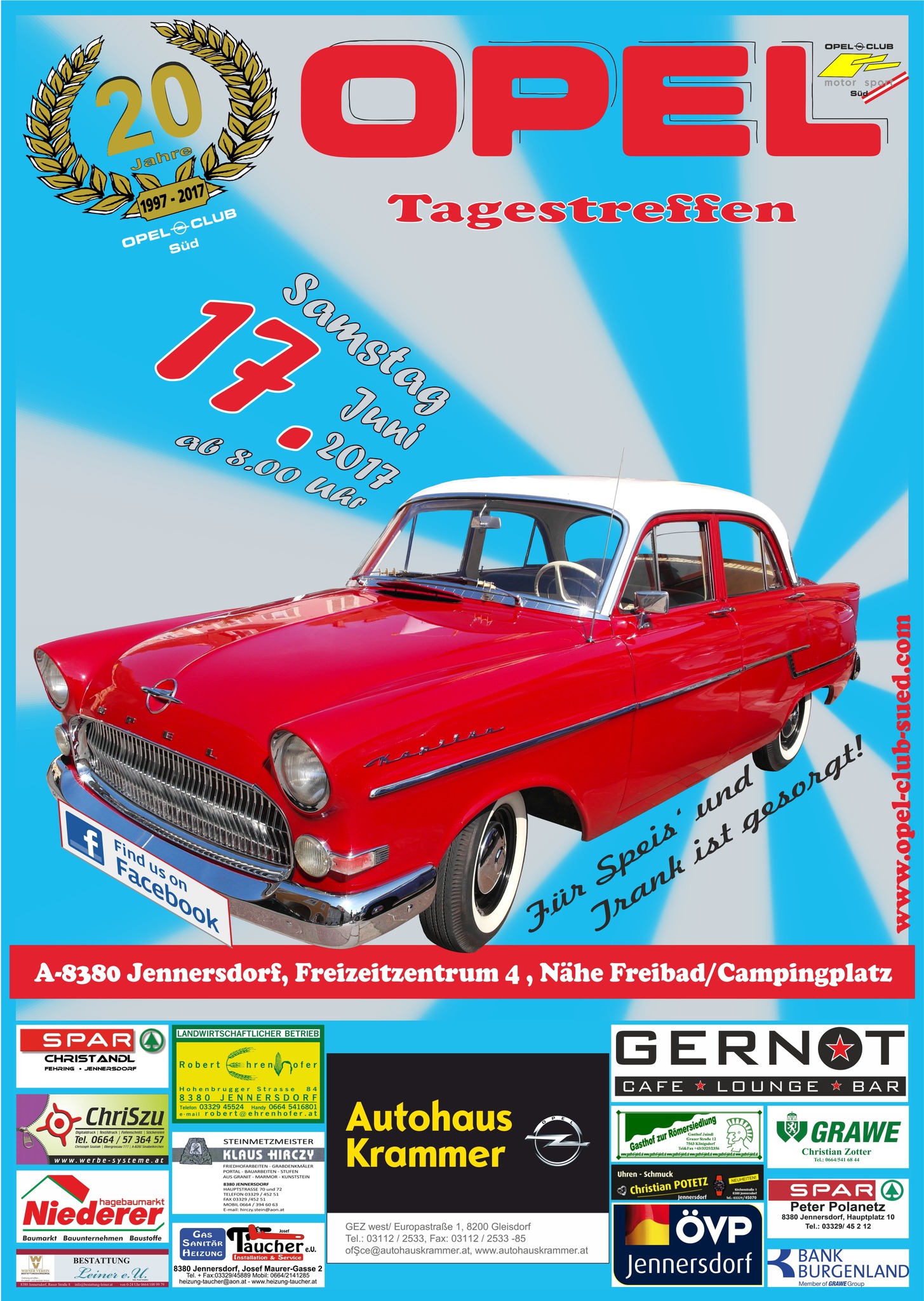 20 Jahre OPEL CLUB Süd - Opel Tagestreffen - Jennersdorf