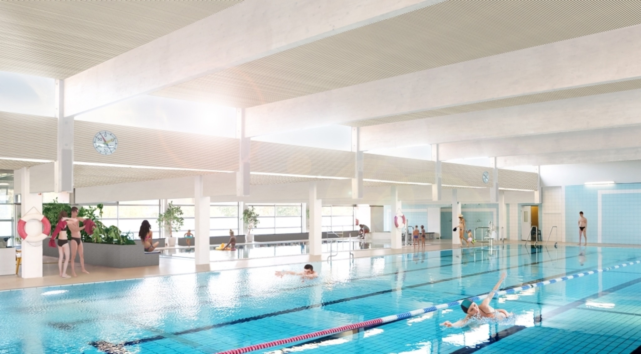 Ein neues Hallendach für das Simmeringer Bad - Simmering