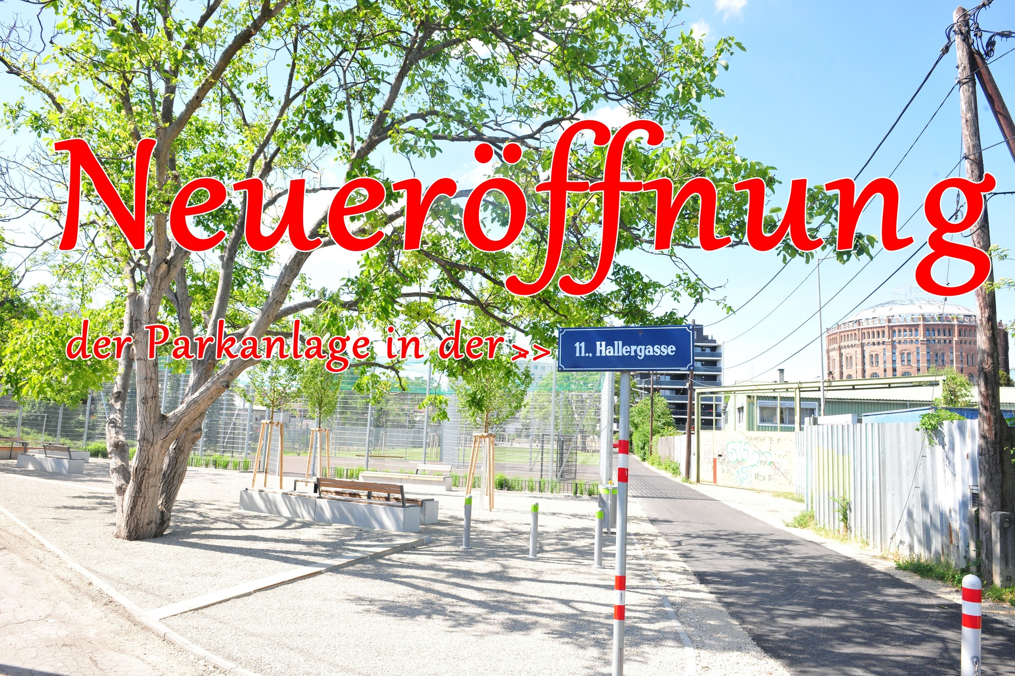 Neueröffnung des Park°s in der Hallergasse im 11ten - Simmering