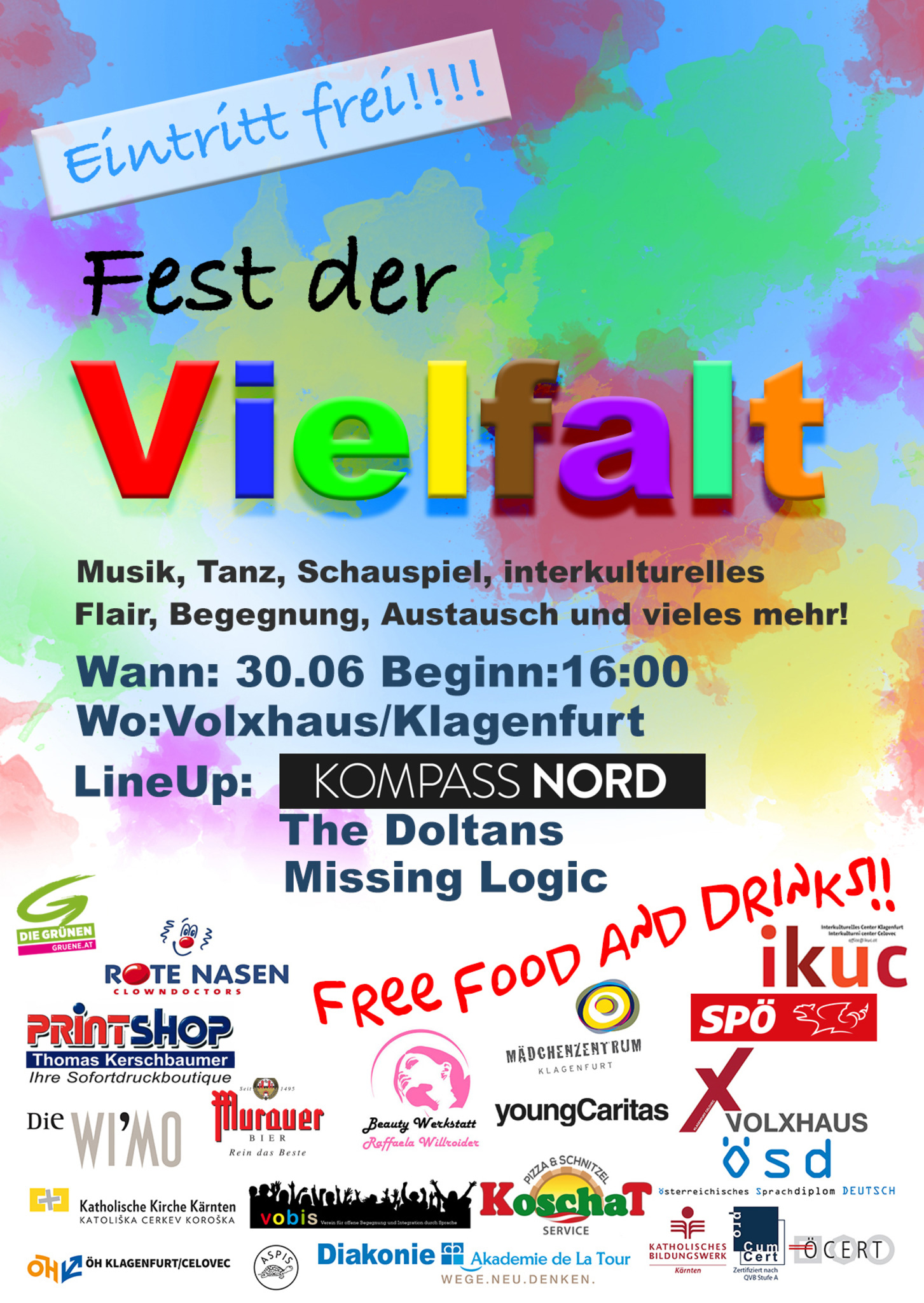 Fest der Vielfalt - Kompass Nord, Missing Logic, The Doltans - Klagenfurt