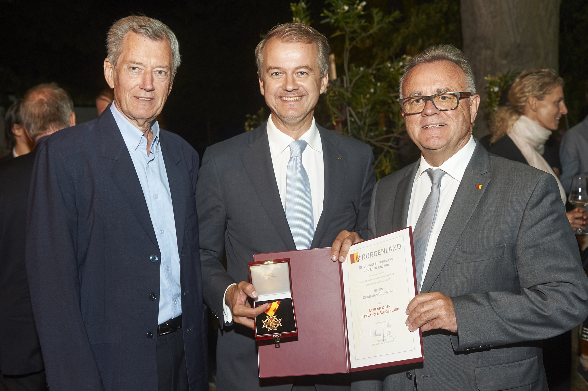 Ehrenzeichen für Christian Buchmann - Neusiedl am See