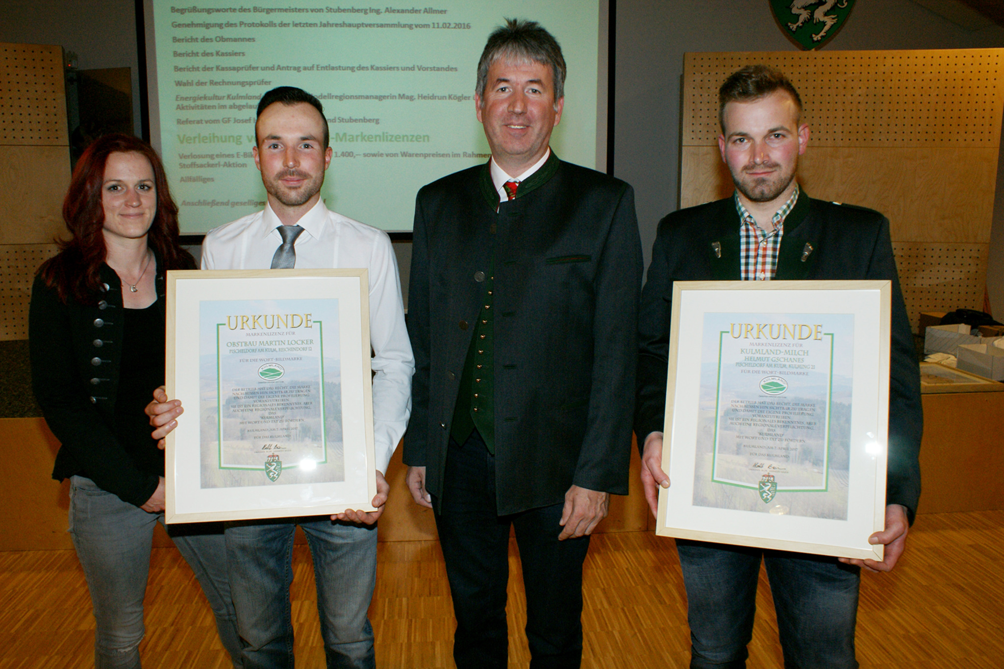 Kulmland-Markenlizenzvergabe an Helmut Gschanes und Martin Locker - Weiz