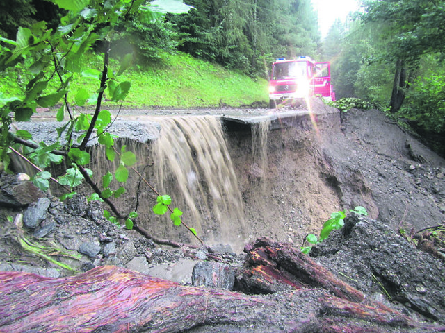 Hoher Schaden an Straßen - Murtal