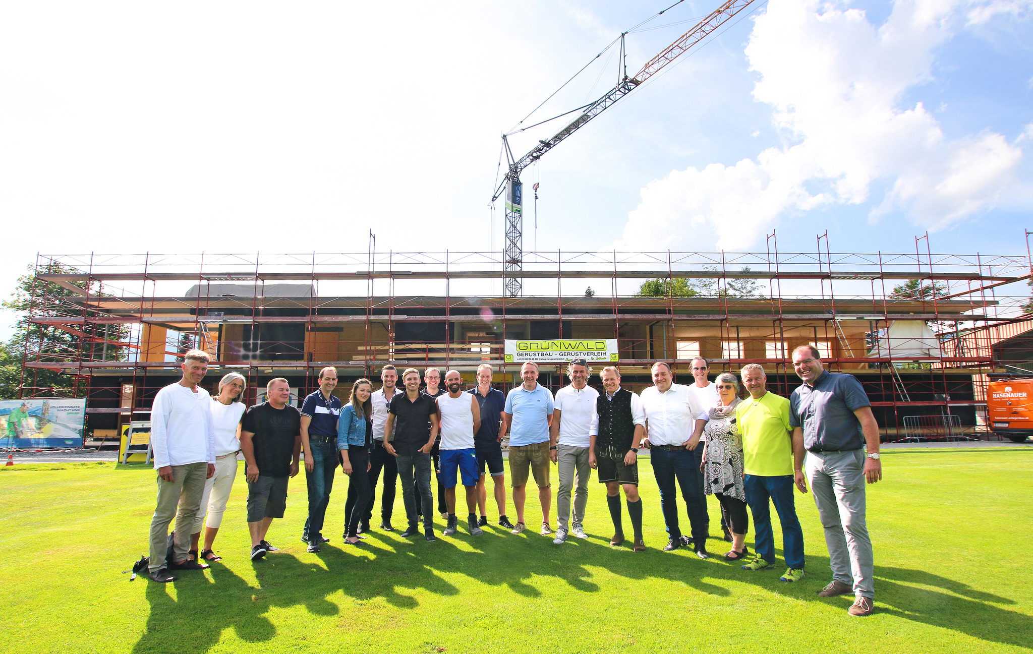 Firstfeier beim neuen Clubgebäude des FC Pinzgau Saalfelden - Pinzgau