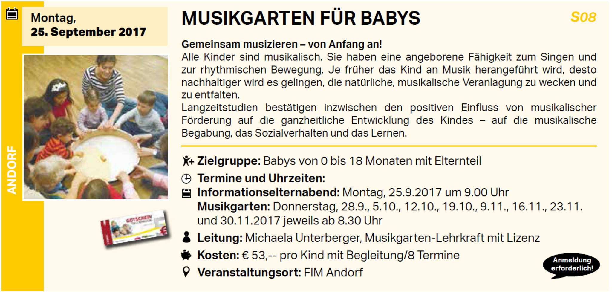 Musikgarten für Babys - Schärding