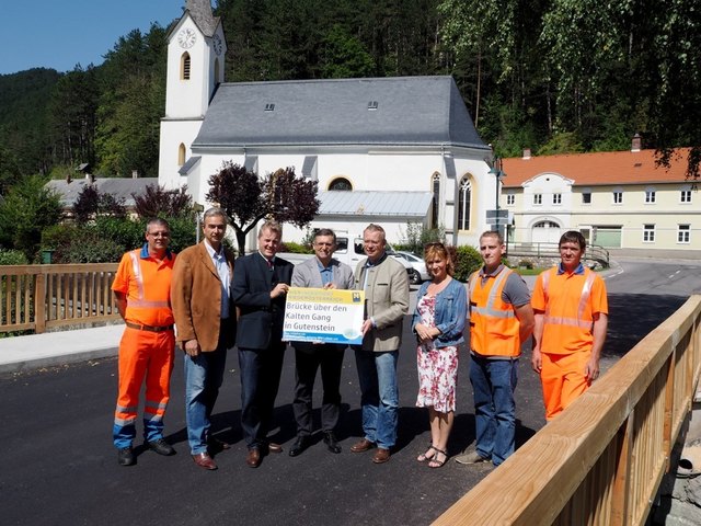 Neue Brücke über den Kalten Gang - Wiener Neustadt