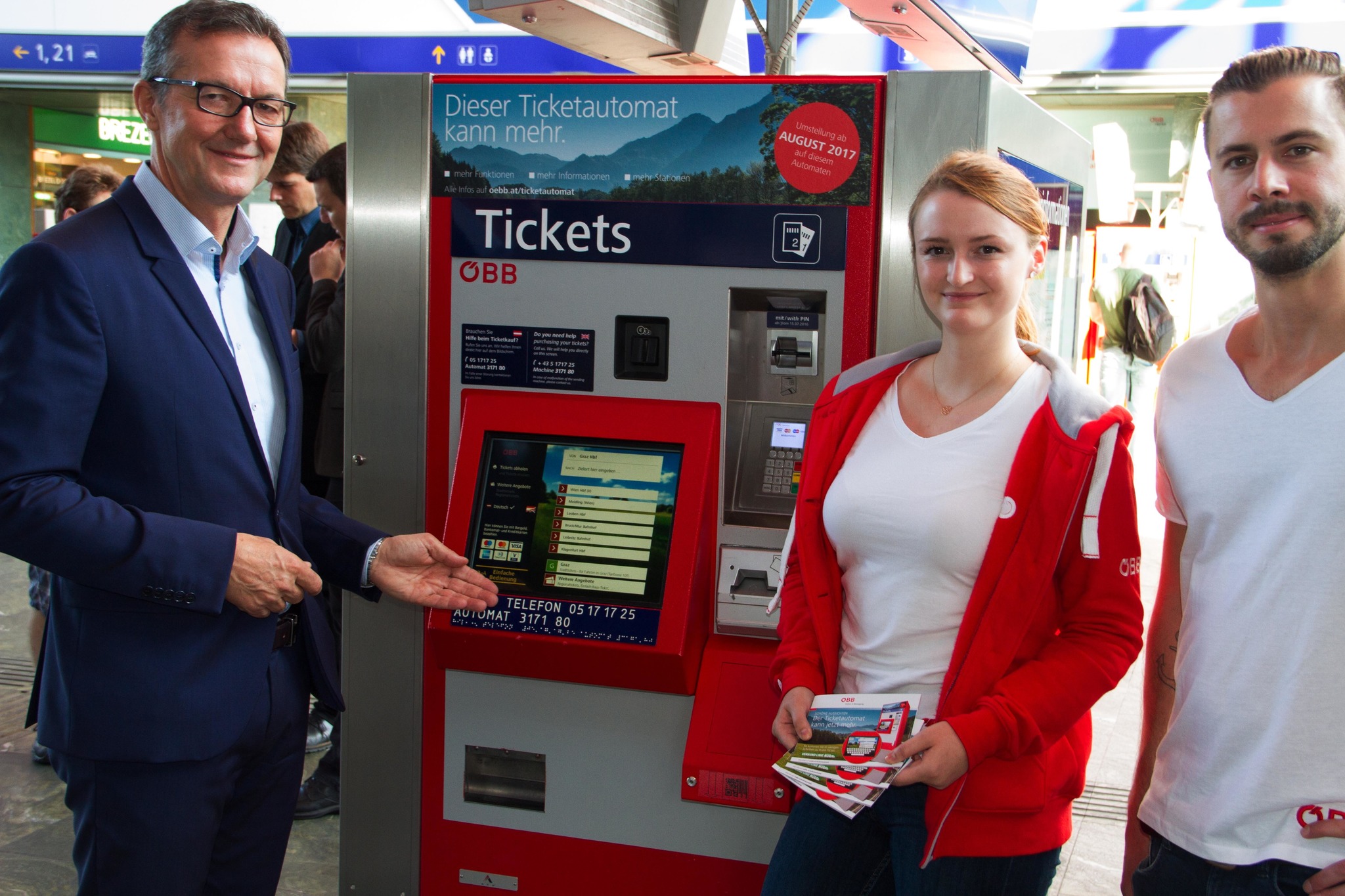 Neue ÖBB-Ticketautomaten erleichtern Fahrscheinkauf - Bruck an der Mur