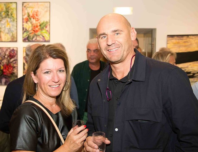 Vernissage von Gerhard Bogner in zwei Teilen - Linz