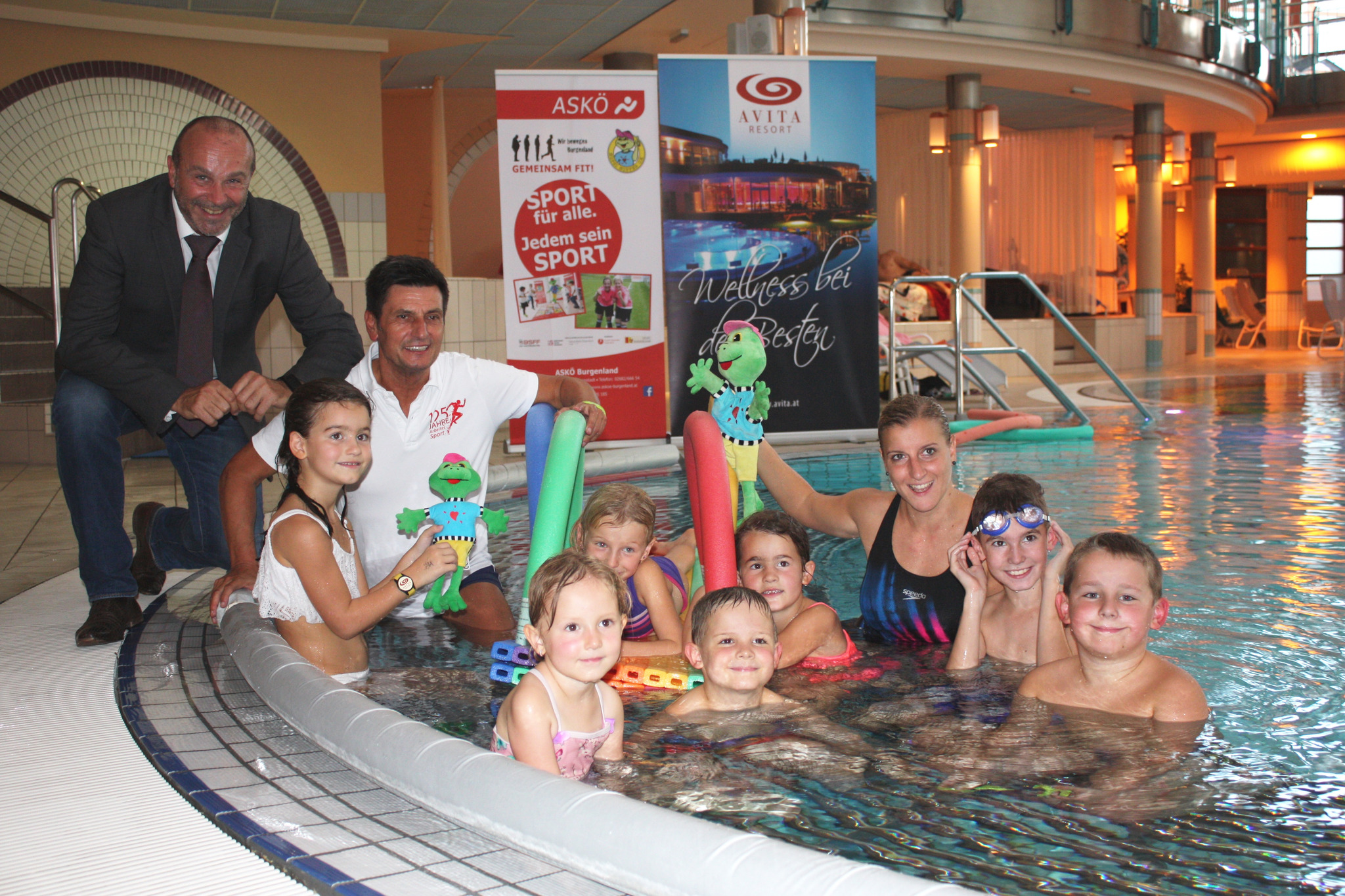 Hopsi Hopper-Schwimmkurs in der AVITA Therme - Oberwart