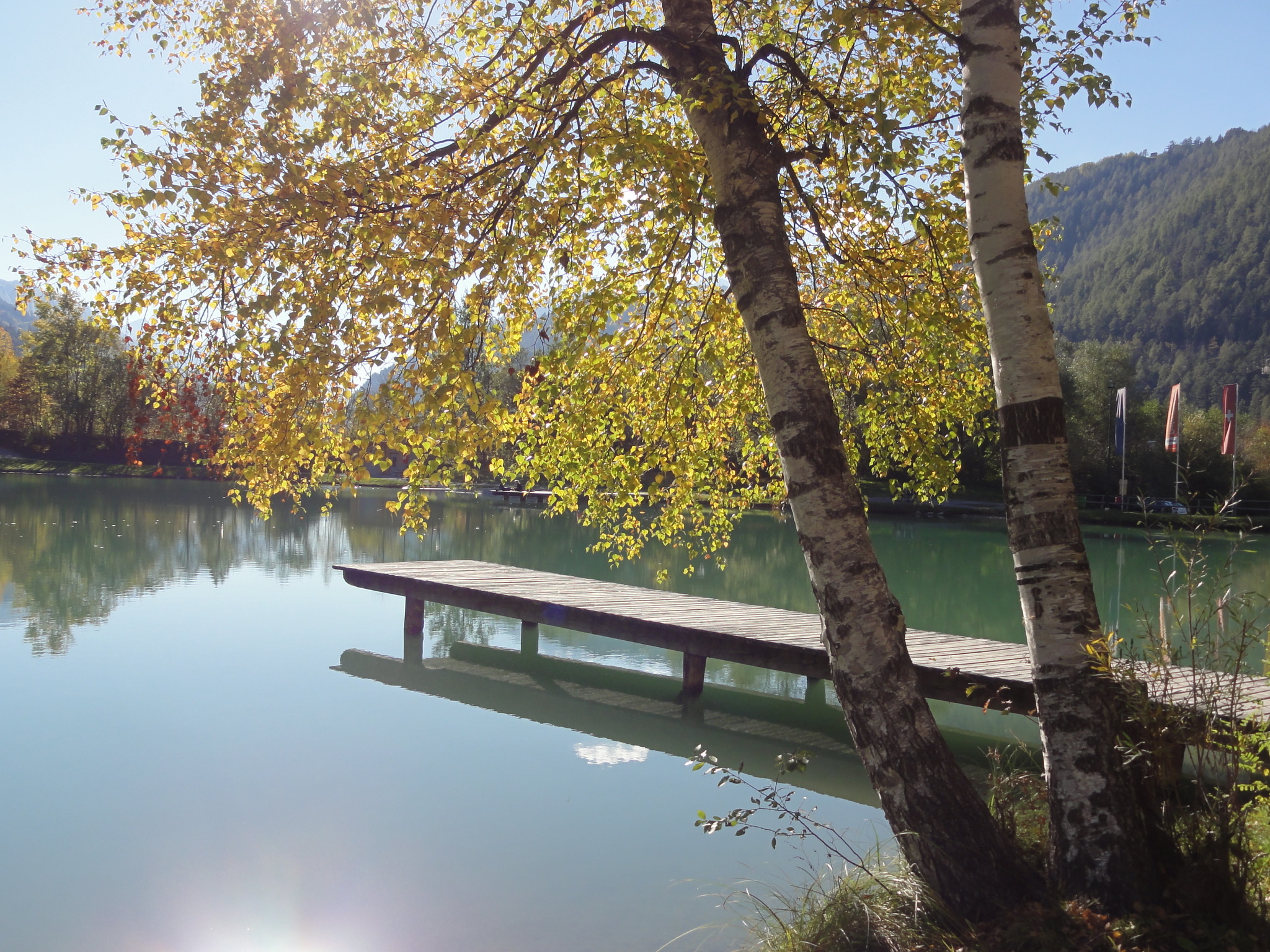 Herbst am Rieder Badesee - Landeck
