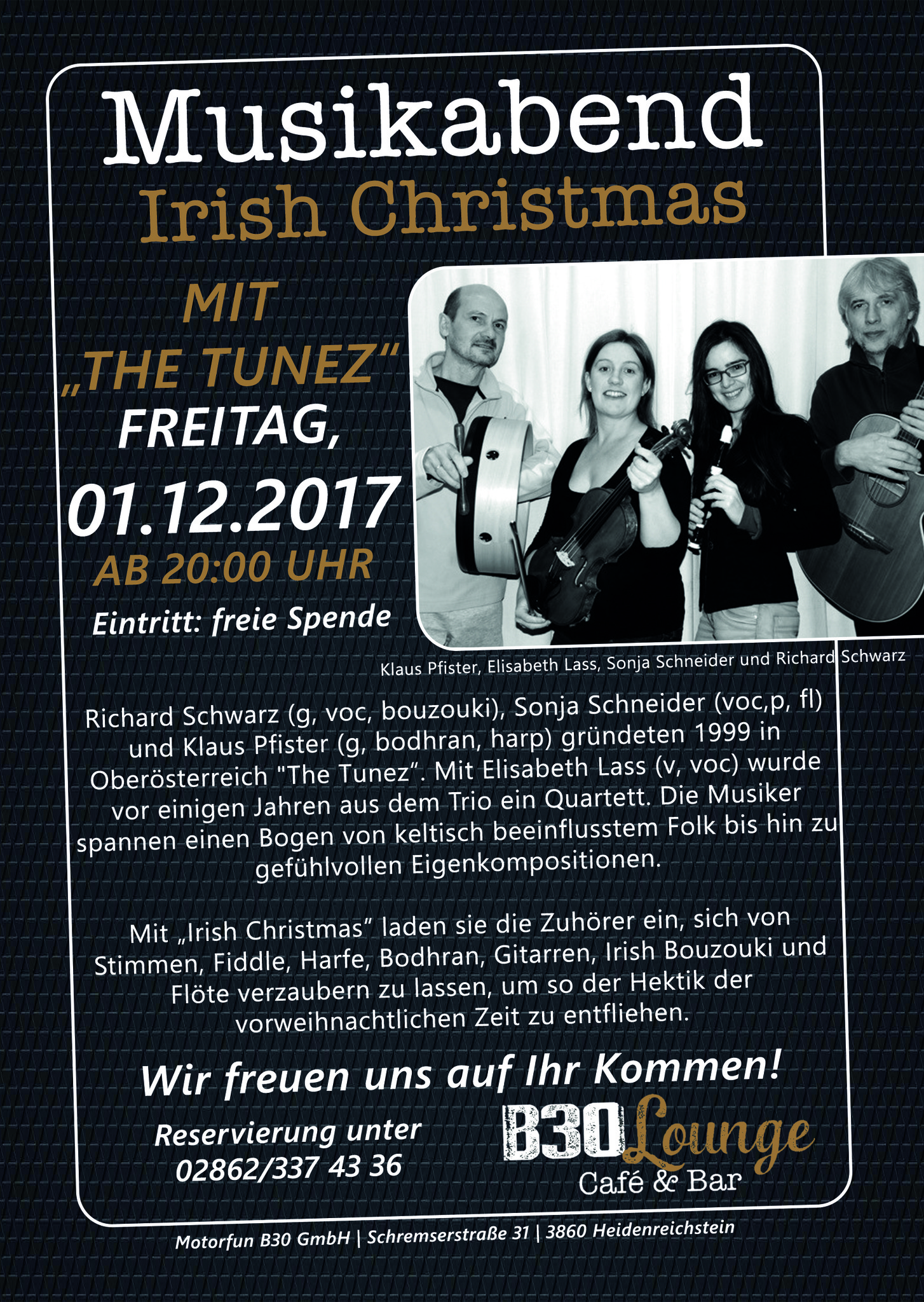 Musikabend mit "The Tunez" - Gmünd