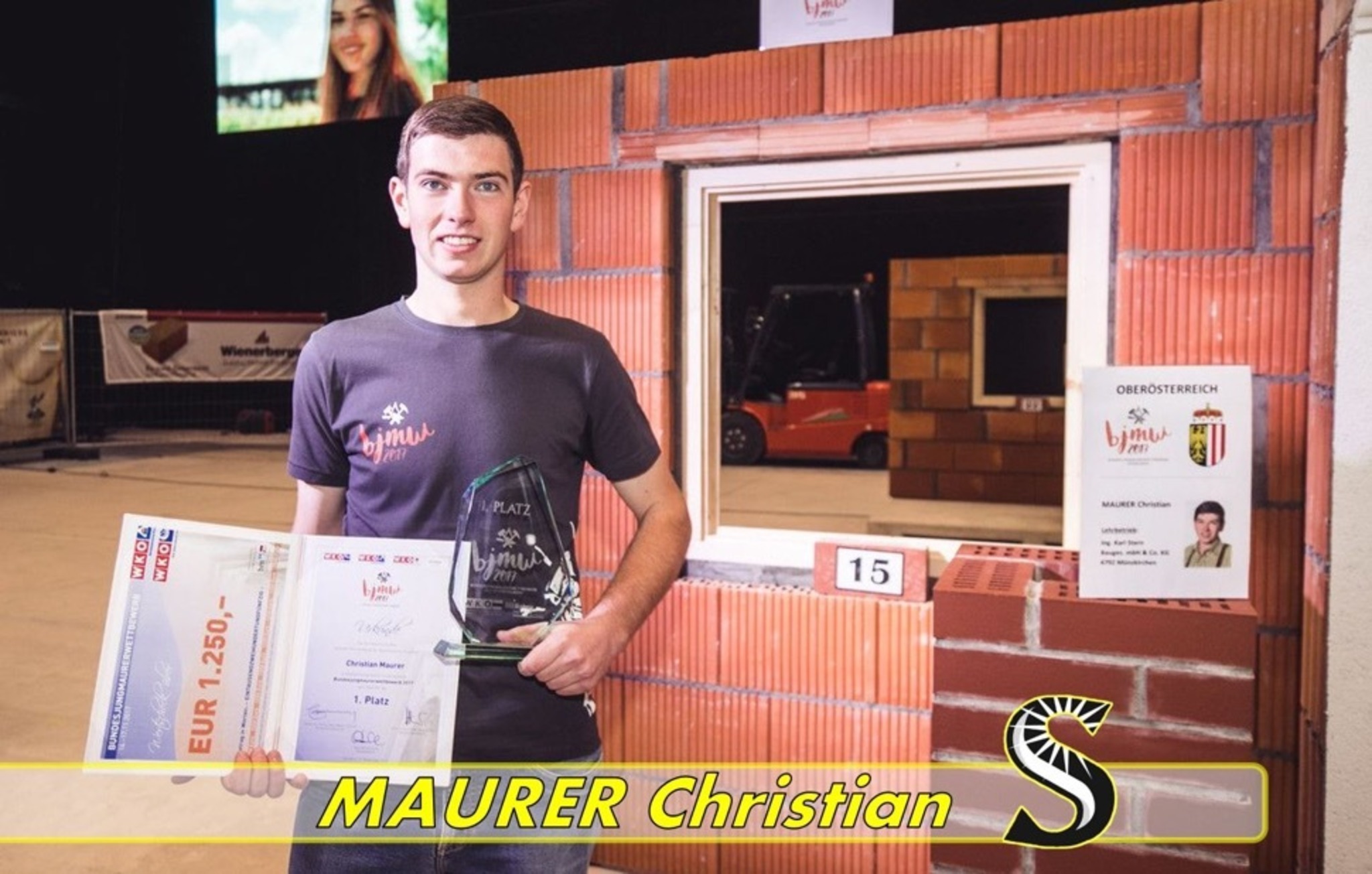 Lehrlingserfolg: Christian Maurer ist bester Jung-Maurer Österreichs ...