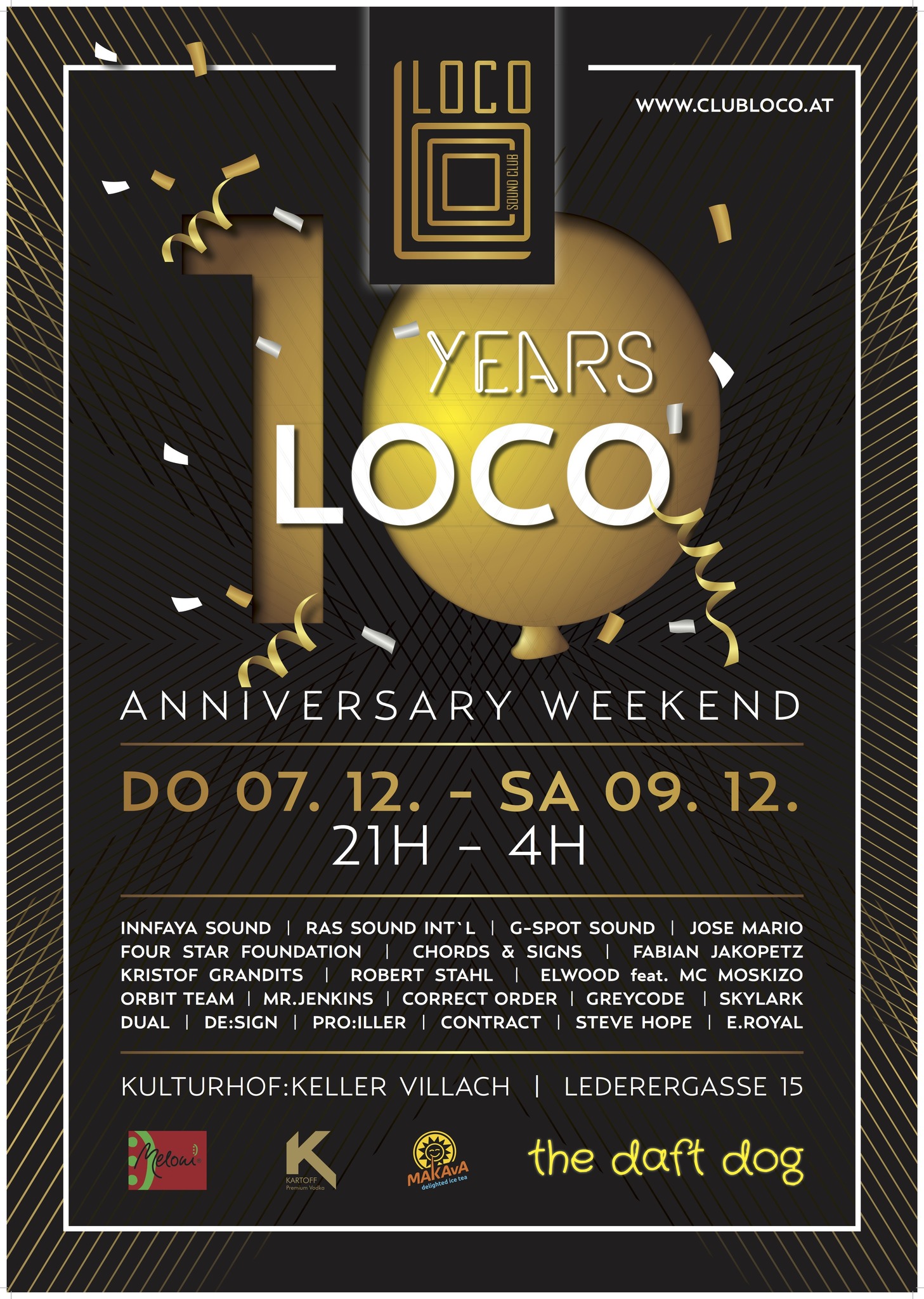 10years LOCO Sound Club Anniversary Weekend - Villach