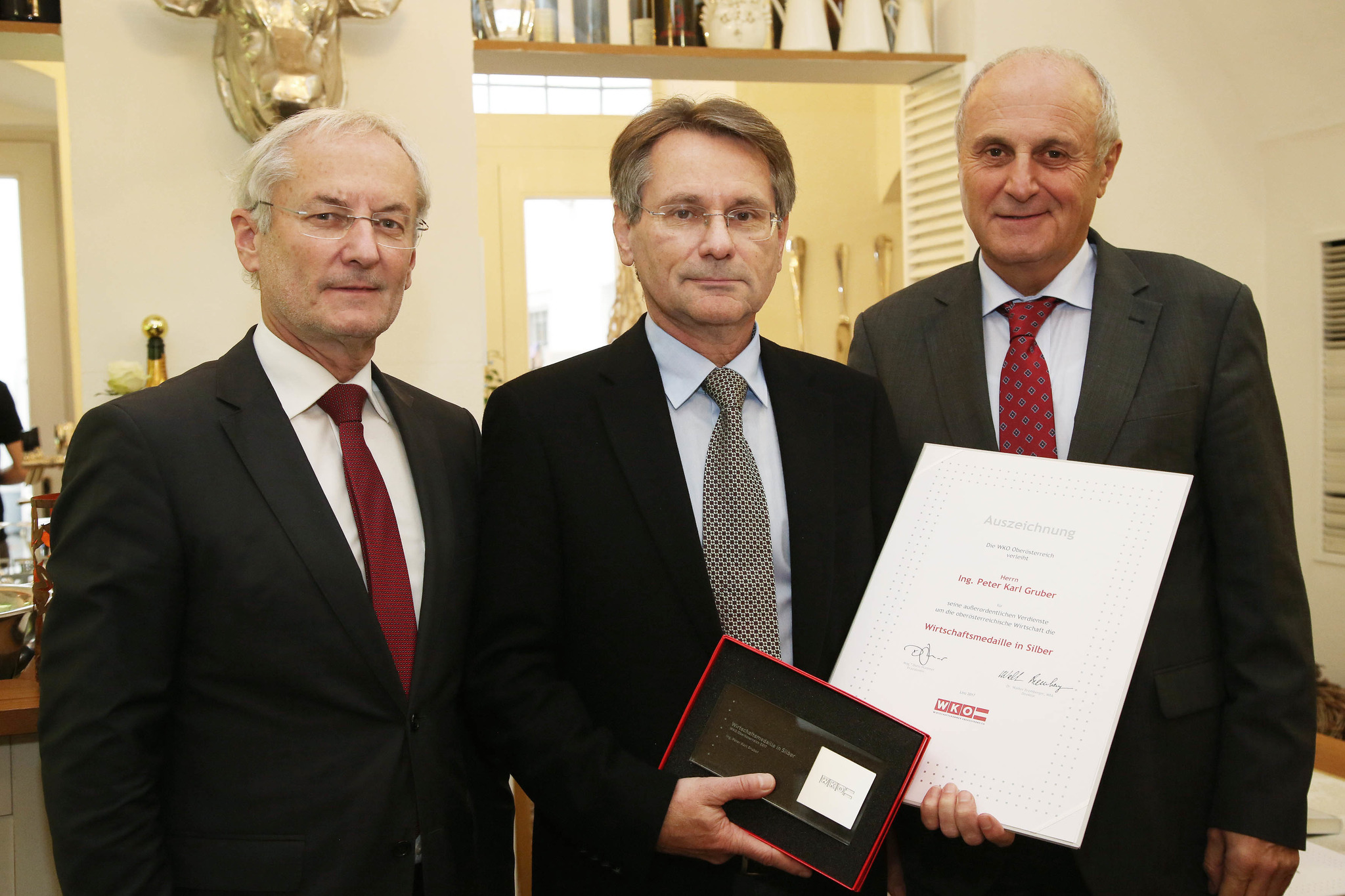 OÖ Wirtschaftsmedaille in Silber an Peter Gruber - Linz-Land