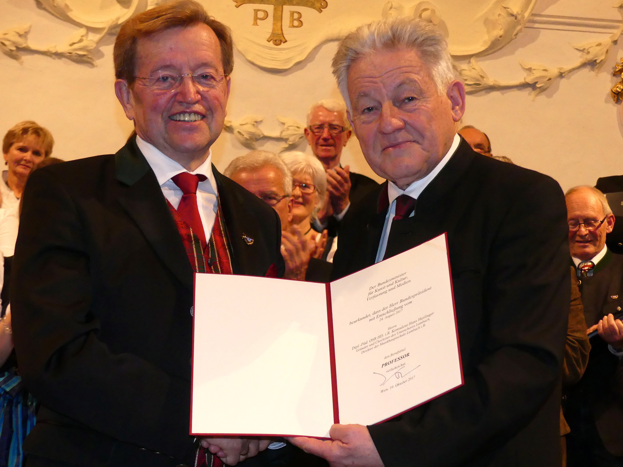 Hans Haslinger wurde zum Professor ernannt - Wels & Wels Land