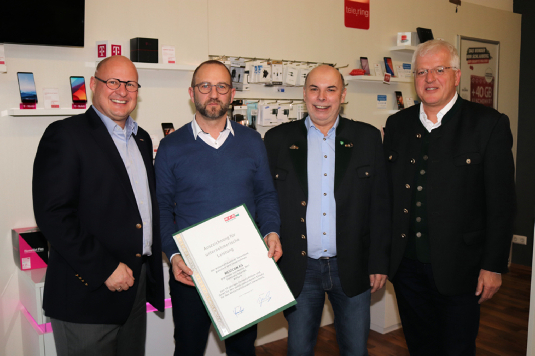 Zehn Jahre Westcom und eine Urkunde - Voitsberg