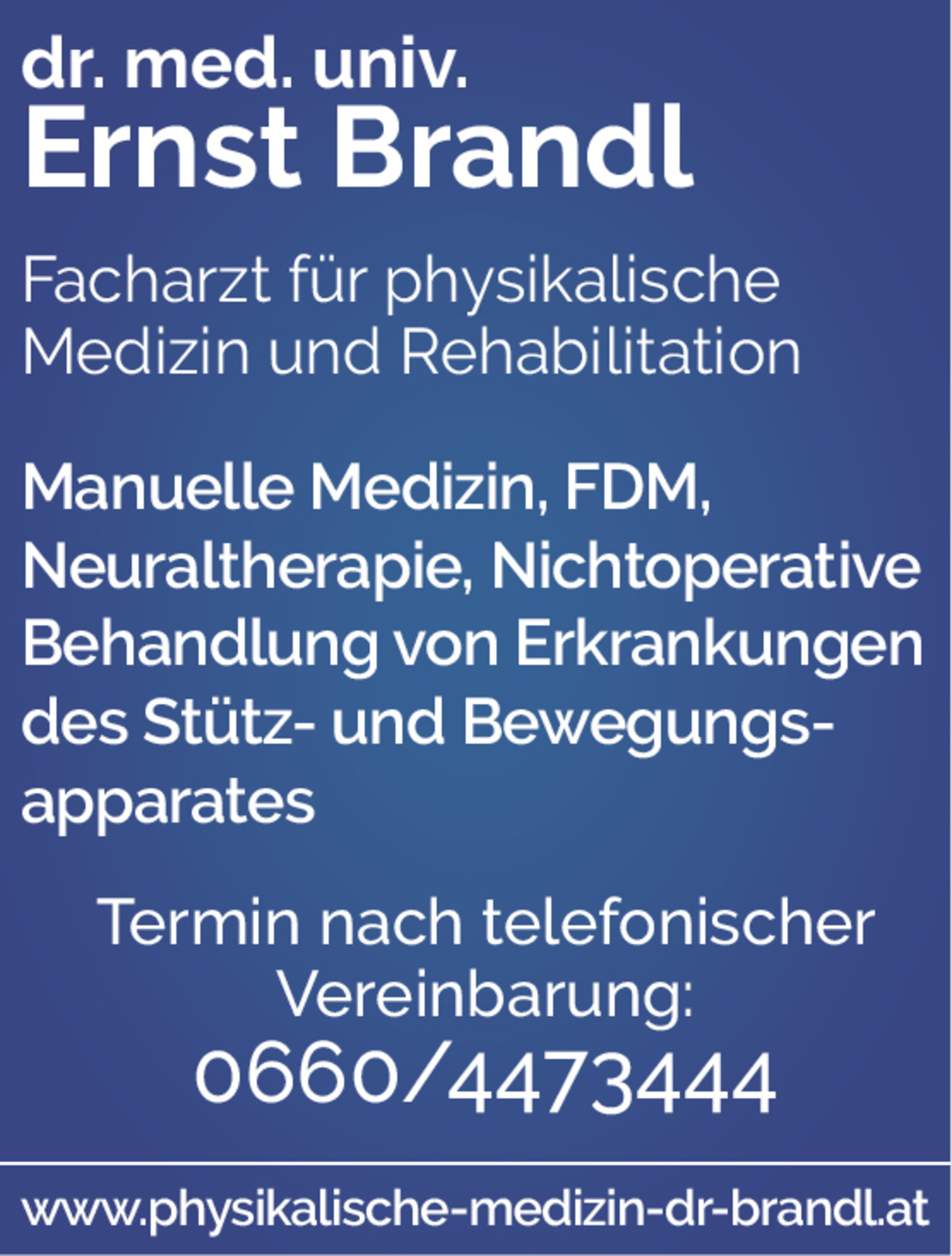 dr. med. univ. Ernst Brandl - Leibnitz