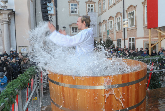 Metzgersprung zum Abschluss der Lehrzeit - Salzburg-Stadt
