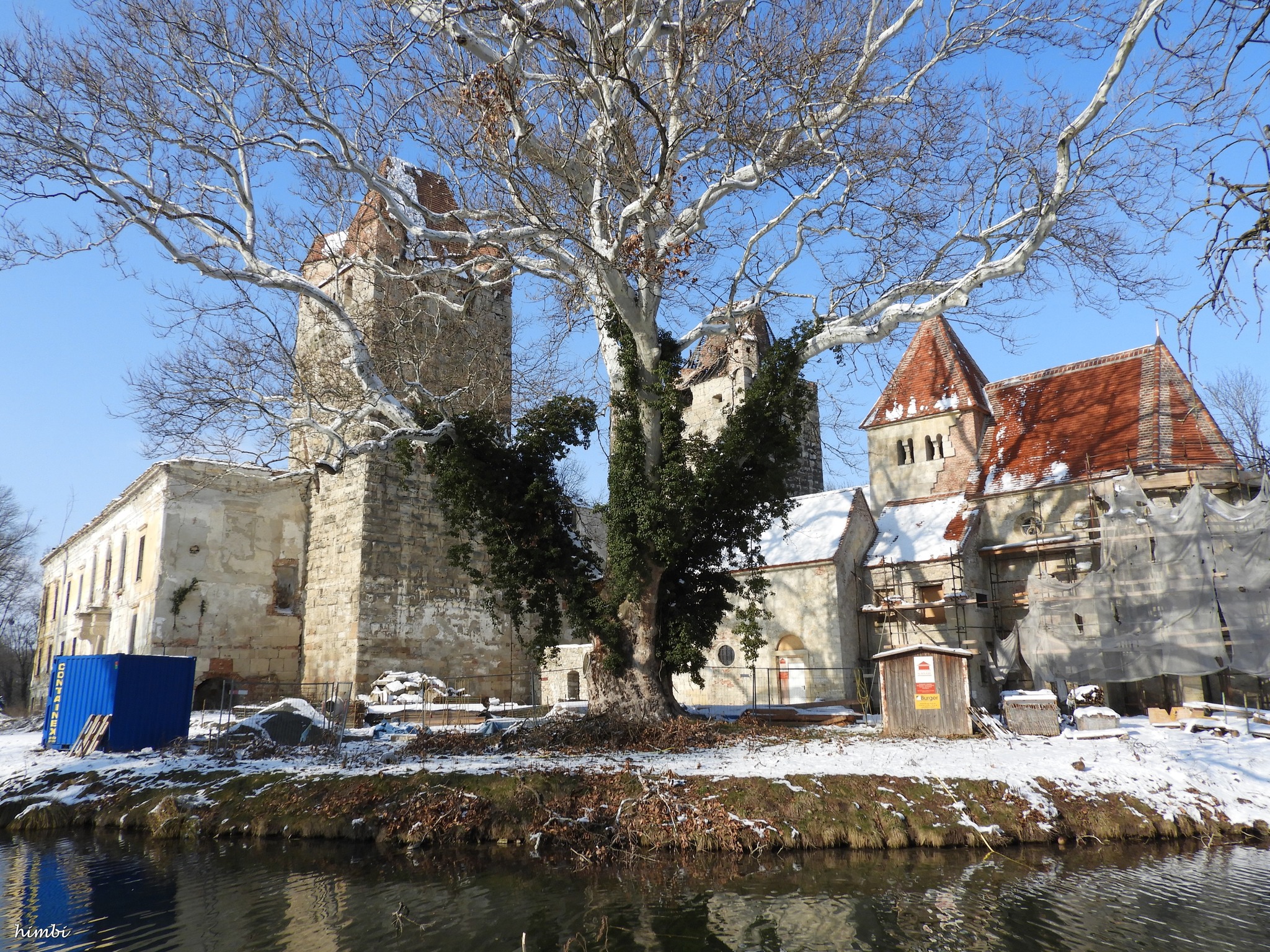 Schlosspark Pottendorf im Winter - Steinfeld