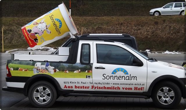 Werbung am Auto - St. Veit