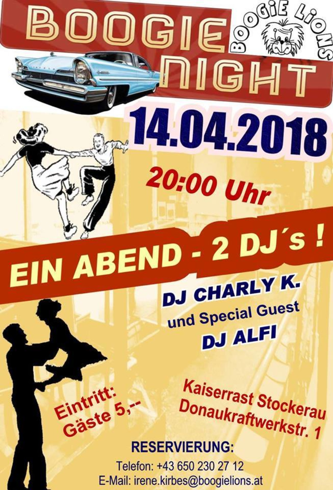 Die nächste Boogie Party wird zur BOOGIE NIGHT!!! - Korneuburg