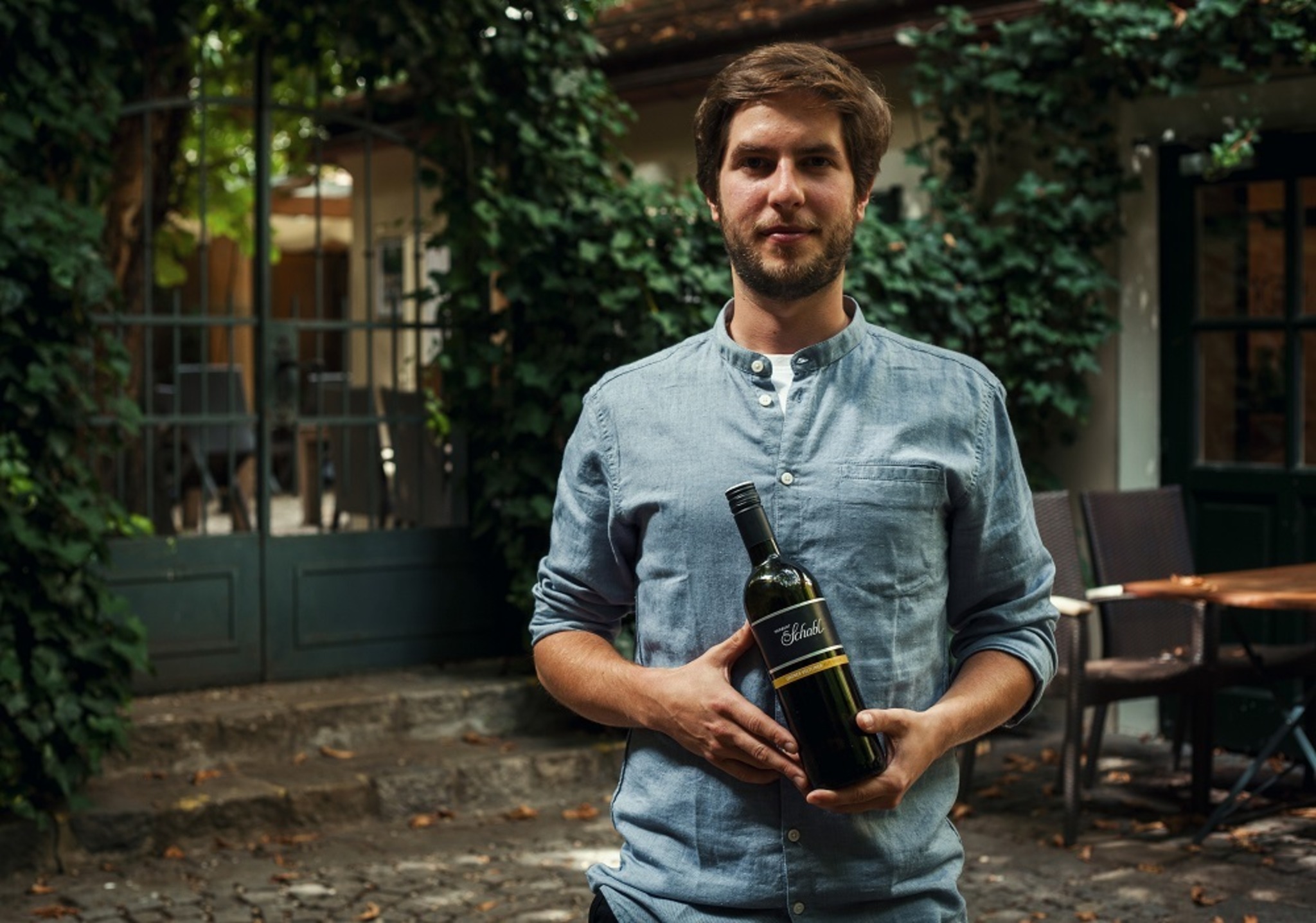 Jungwinzer Paul Schabl im Finale der Schlossquadrat-Trophy - Tulln