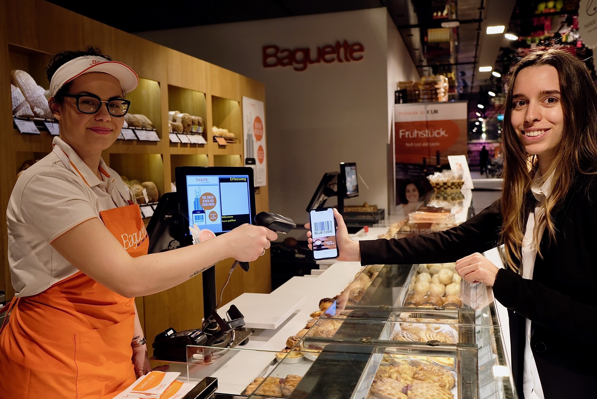 Mit der Blue Code App bei Baguette bezahlen - Innsbruck