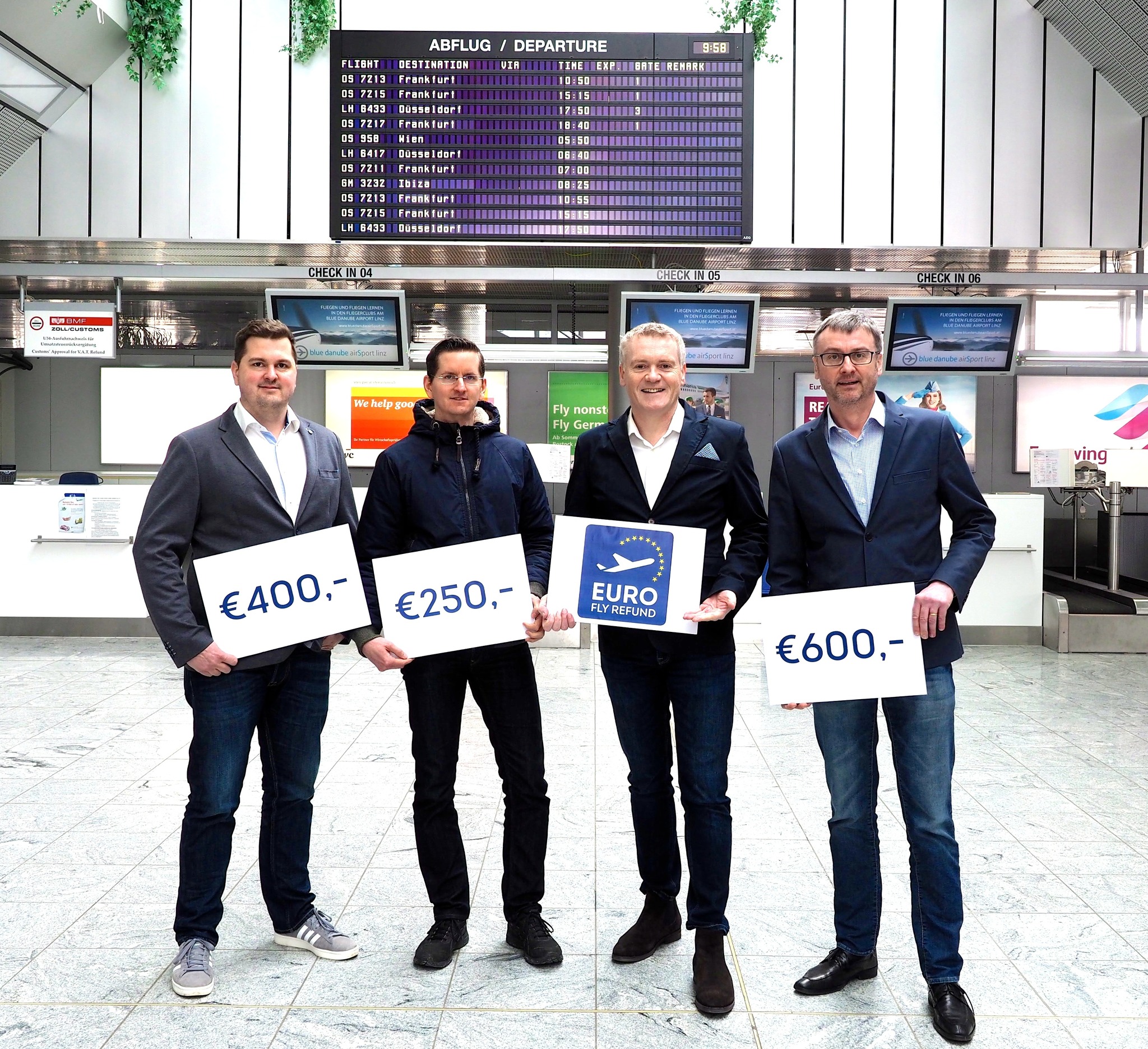 Flug gestrichen, verspätet, Anschlussflug verpasst oder überbucht? - Linz