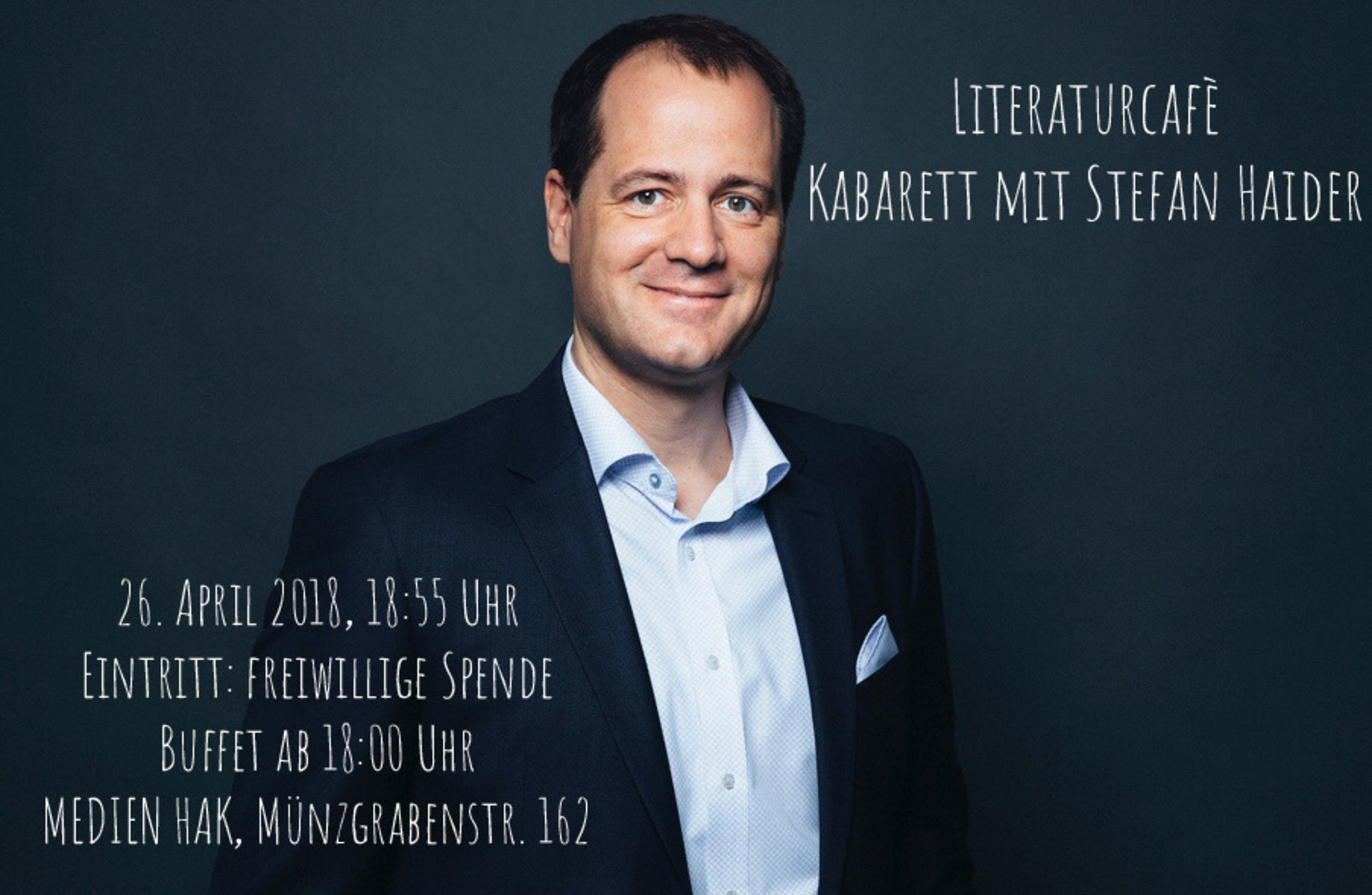 Stefan Haider mit "Free Jazz" im Literaturcafè - Graz