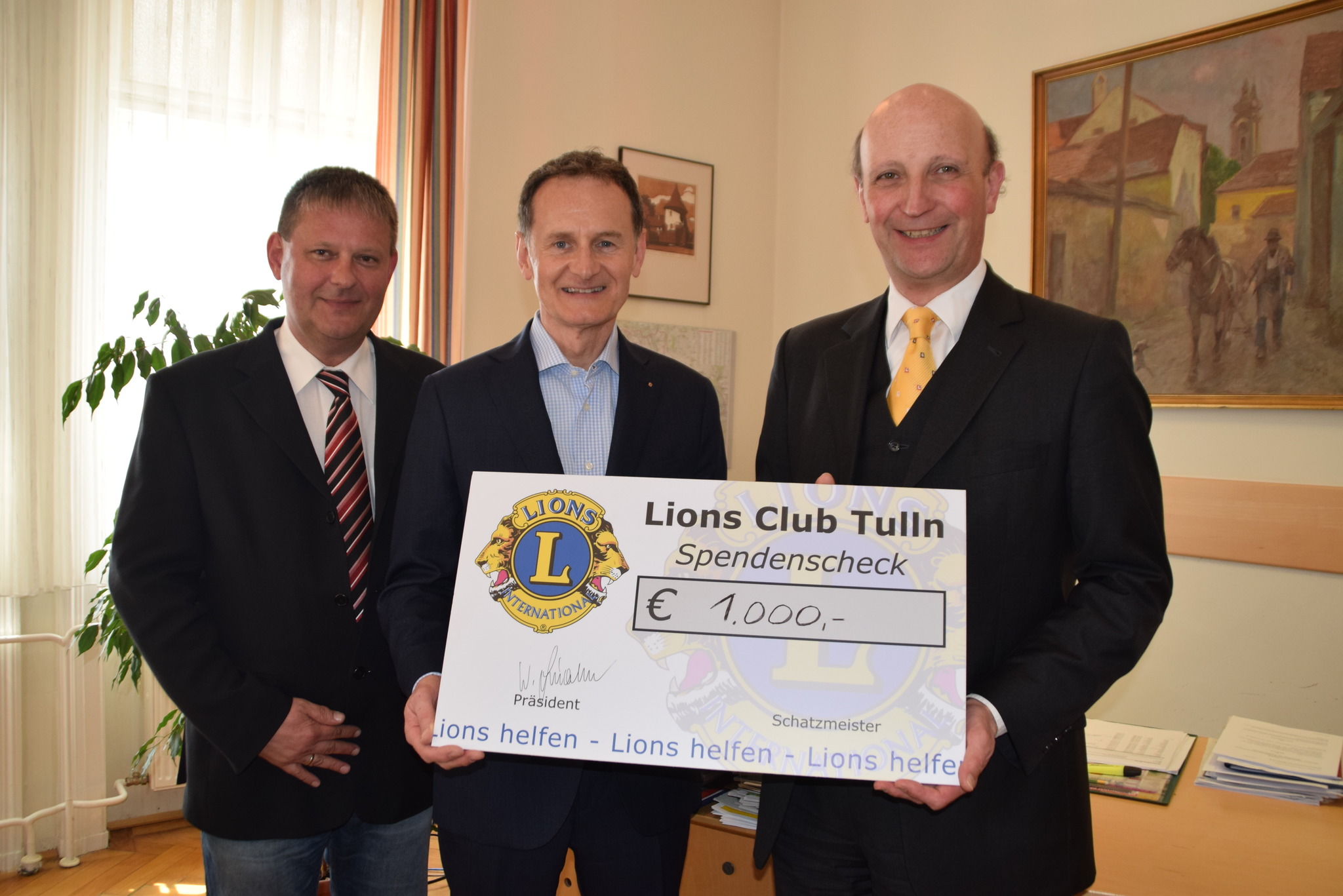 LIONS spenden 1.000 Euro - Tulln