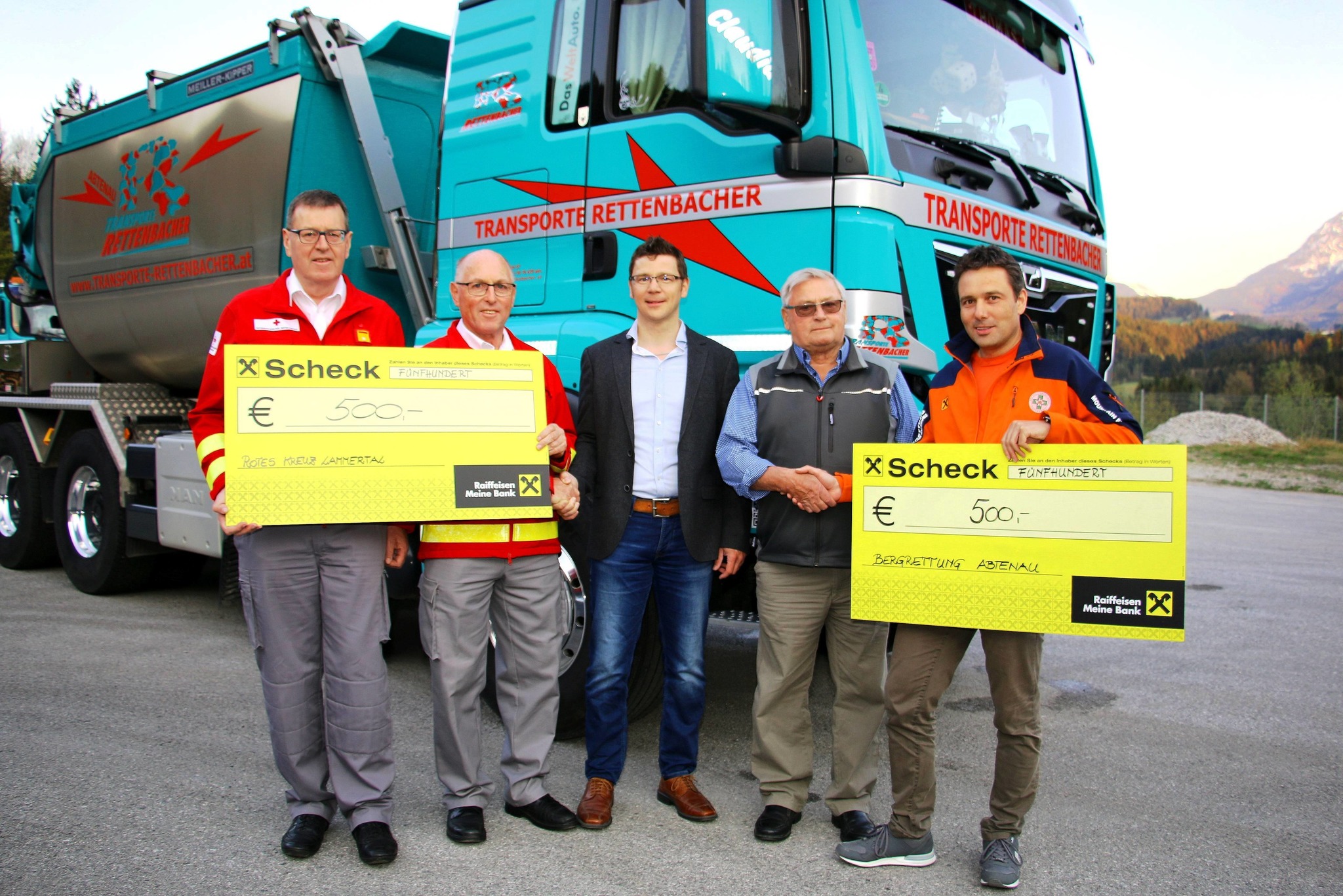 Lustige Aktion mit Spende - Tennengau