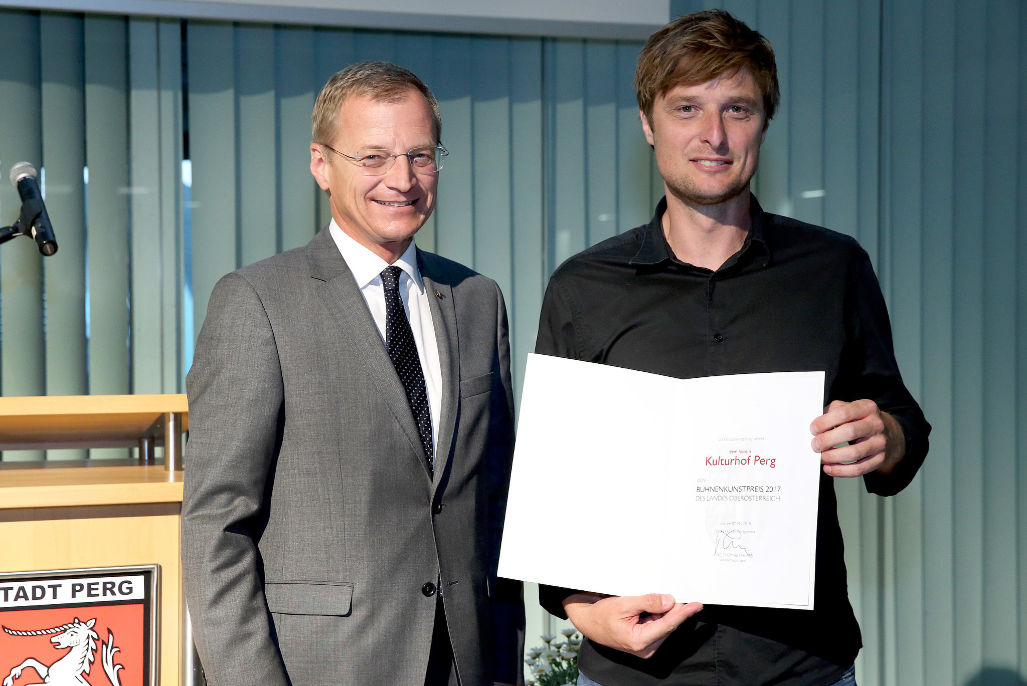 Bühnenkunstpreis an Martin Dreiling übergeben - Perg