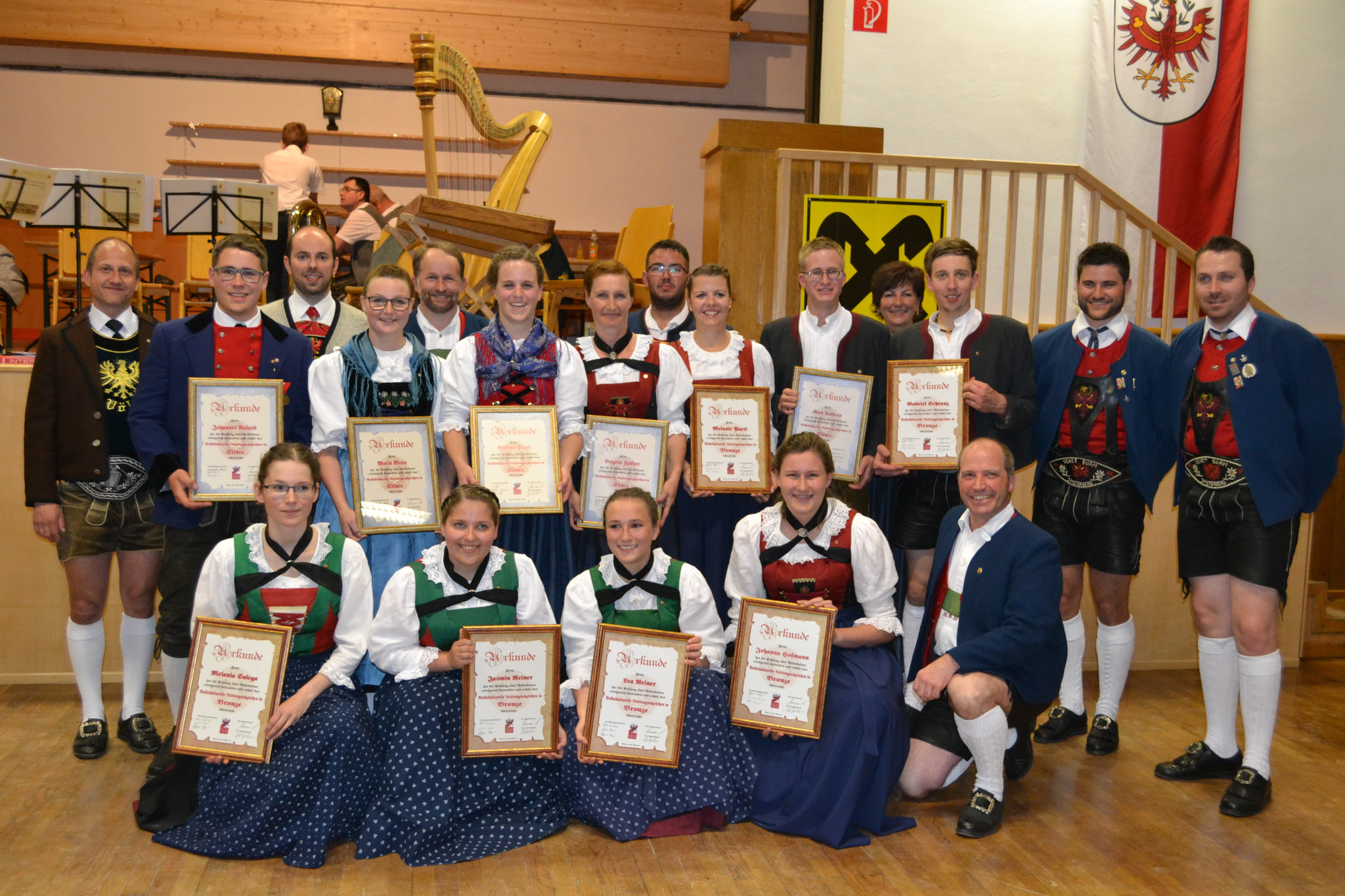 Silbernes Leistungsabzeichen für Höfener Trachtler - Reutte