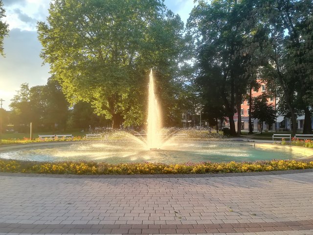 Springbrunnen Stadtpark Spittal - Villach