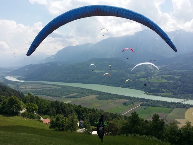 Paragleiter-Wettbewerb am Radsberg - Villach