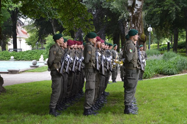 Stabsbataillon 7 gedachte den gefallenen 8er-Jägern - Klagenfurt