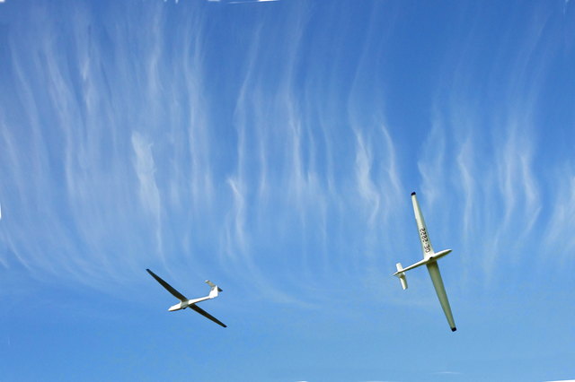 Mit der Energie der Luft am Himmel gleiten - Linz