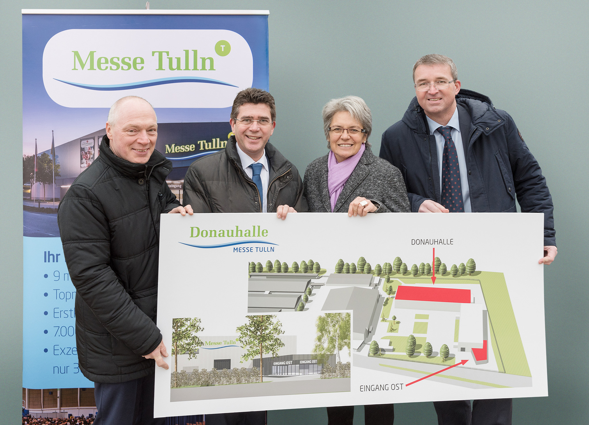 Regionalförderung unterstützt neue Donauhalle der Messe Tulln - Tulln