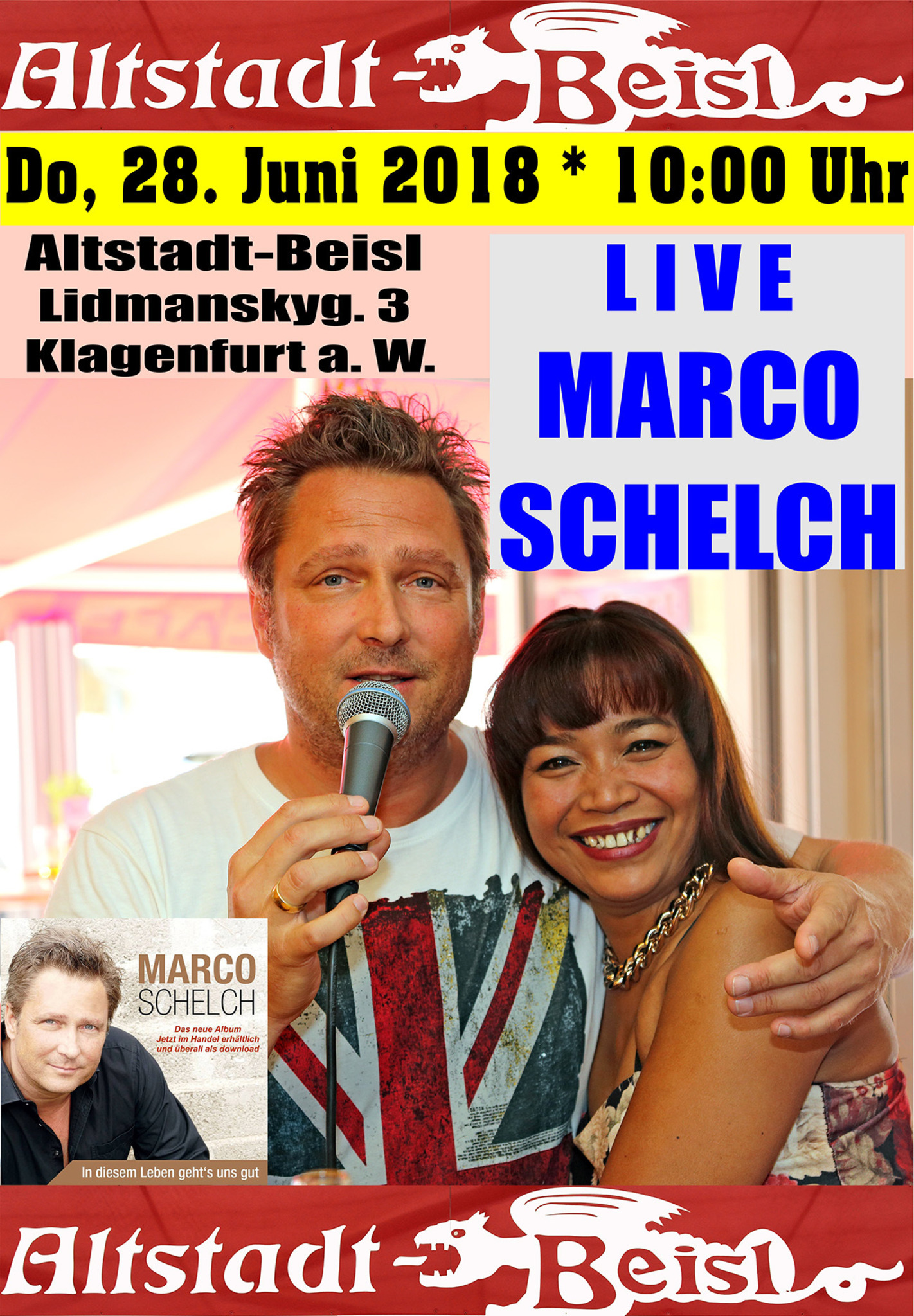Do, 28. Juni 2018: Marco Schelch live im Altstadt-Beisl - Klagenfurt