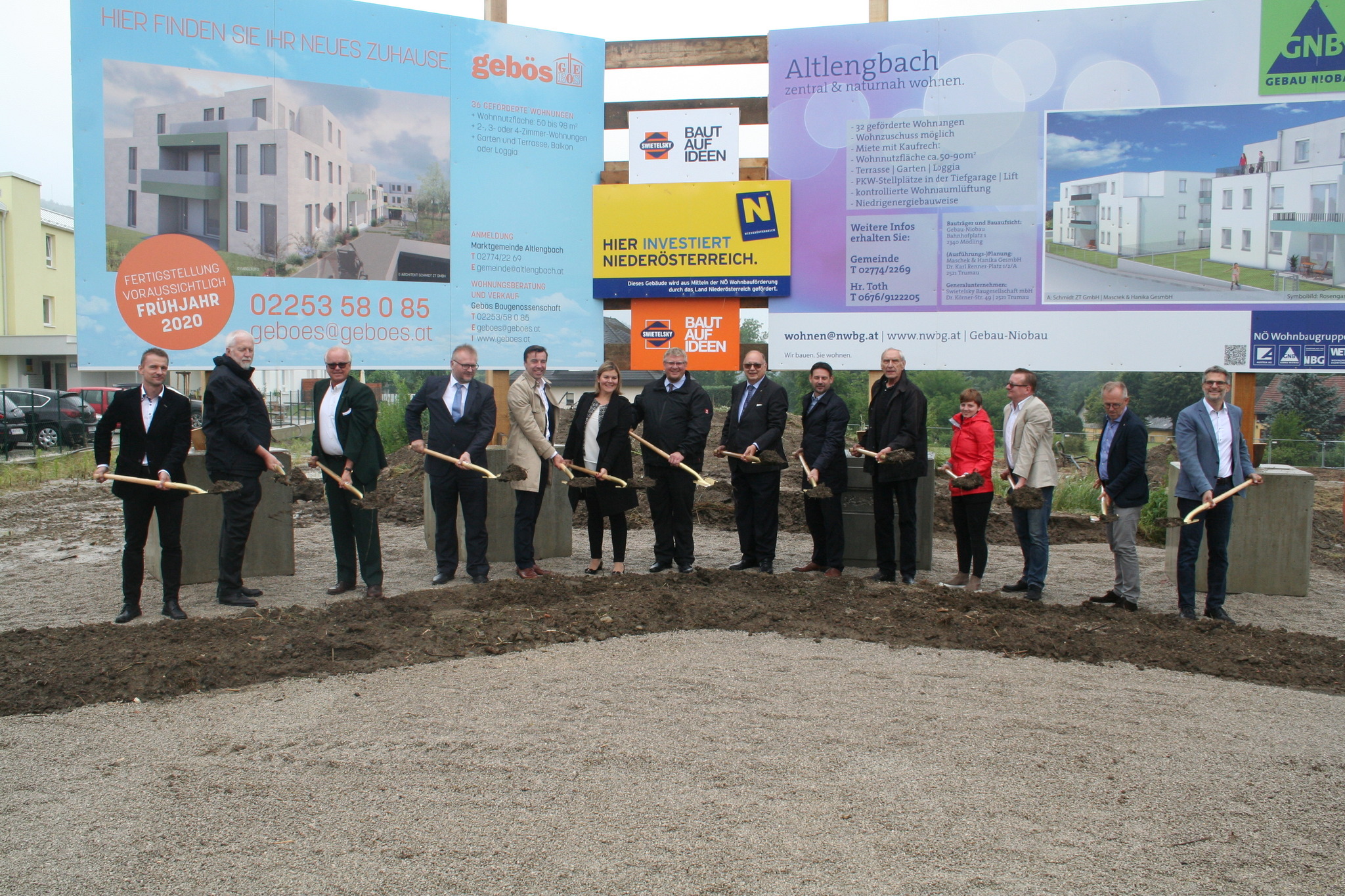 Spatenstichfeier in Altlengbach - Wienerwald/Neulengbach